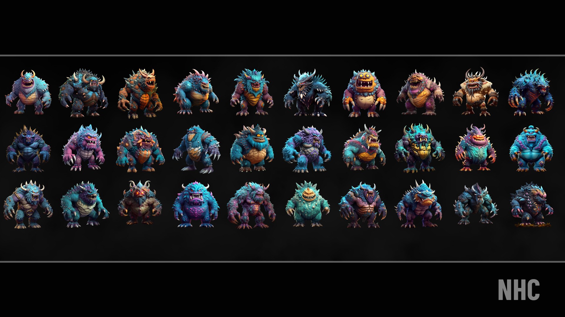 Nhc Stylized Monster Pack In 2d Assets Ue Marketplace