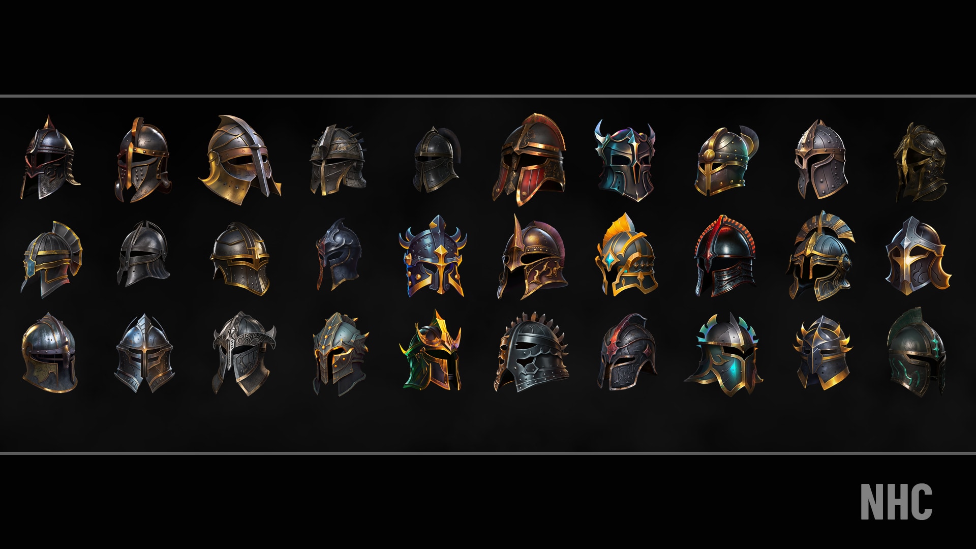 Nhc Fantasy Medieval Helmet Pack 1 In 2d Assets Ue Marketplace