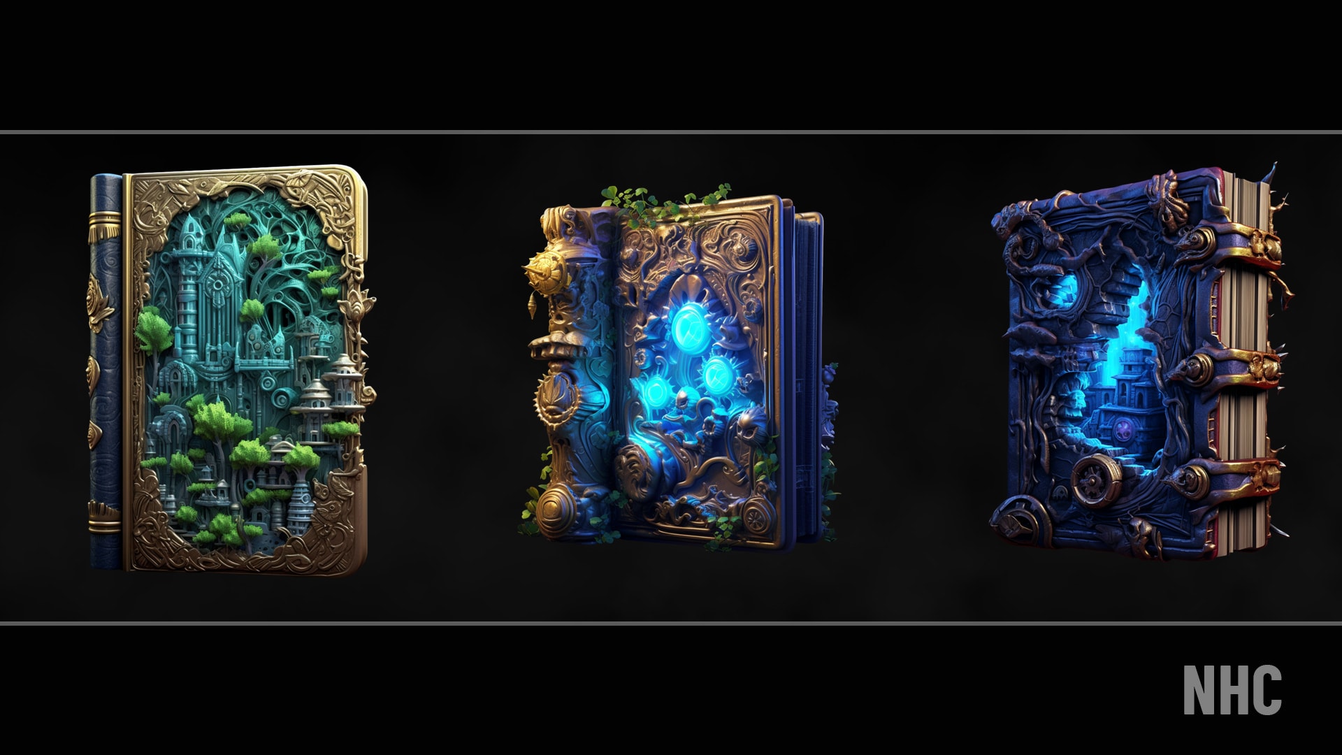 Nhc Stylized Fantasy Book Pack 1 In 2d Assets Ue Marketplace