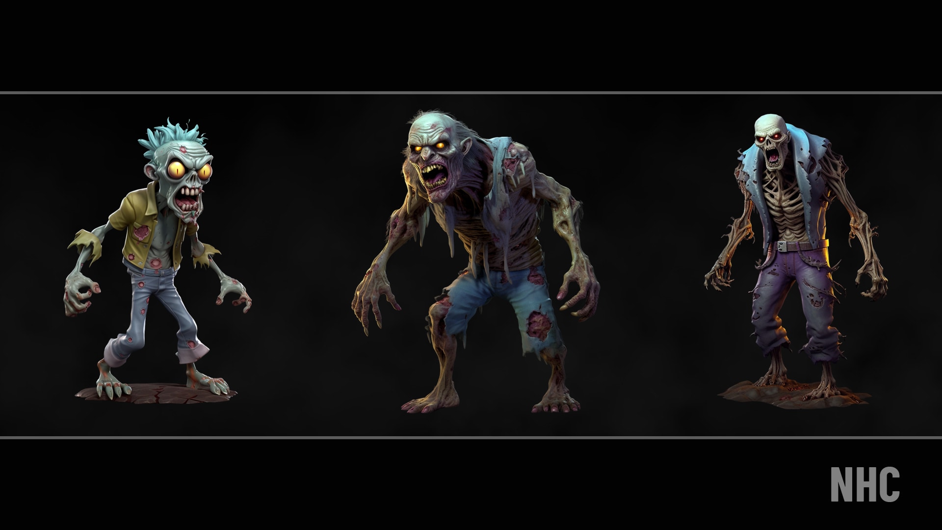 Nhc Stylized Zombie Pack 2 In 2d Assets Ue Marketplace