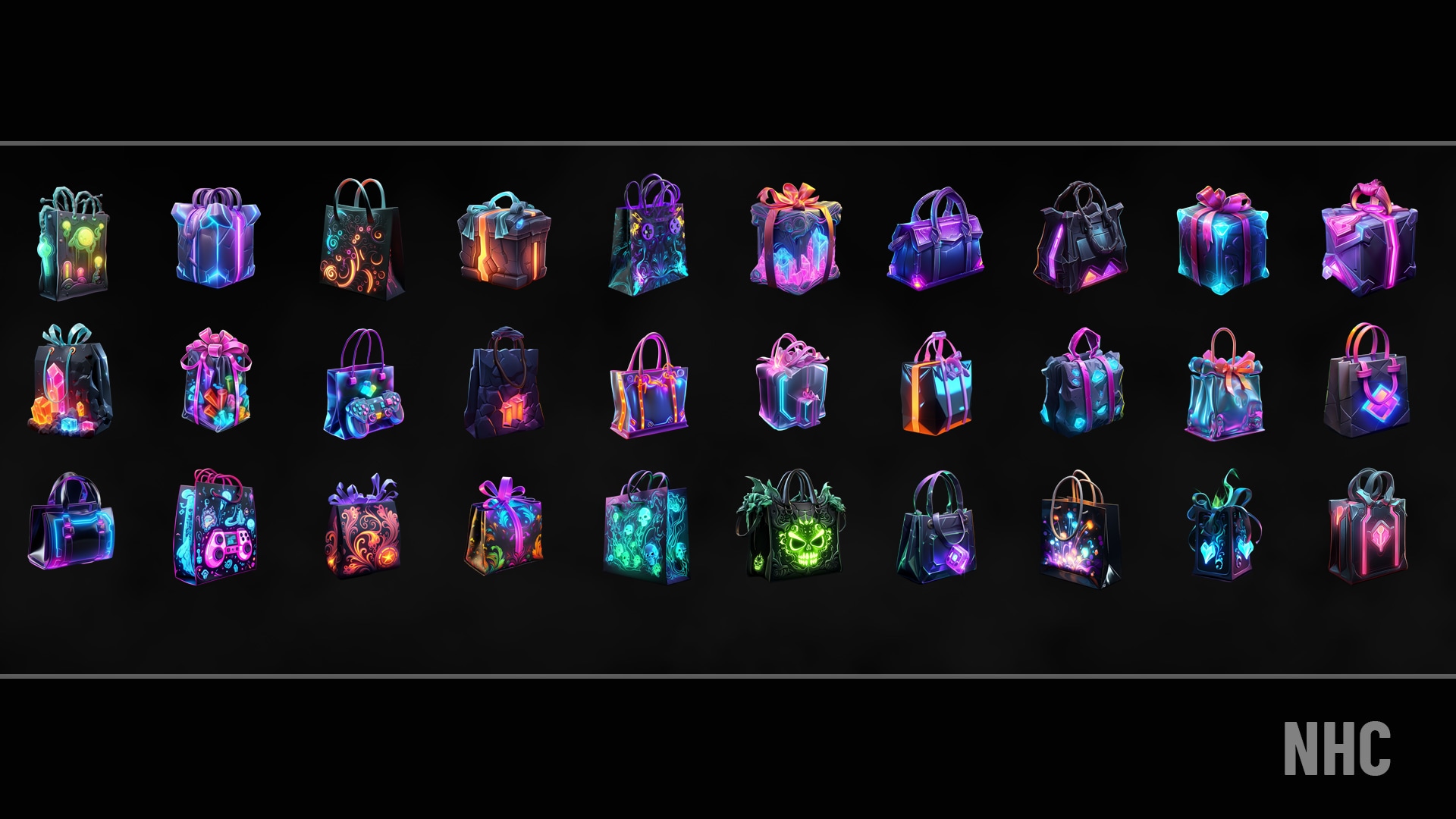 Nhc Neon T Bags：2dアセット Ue マーケットプレイス