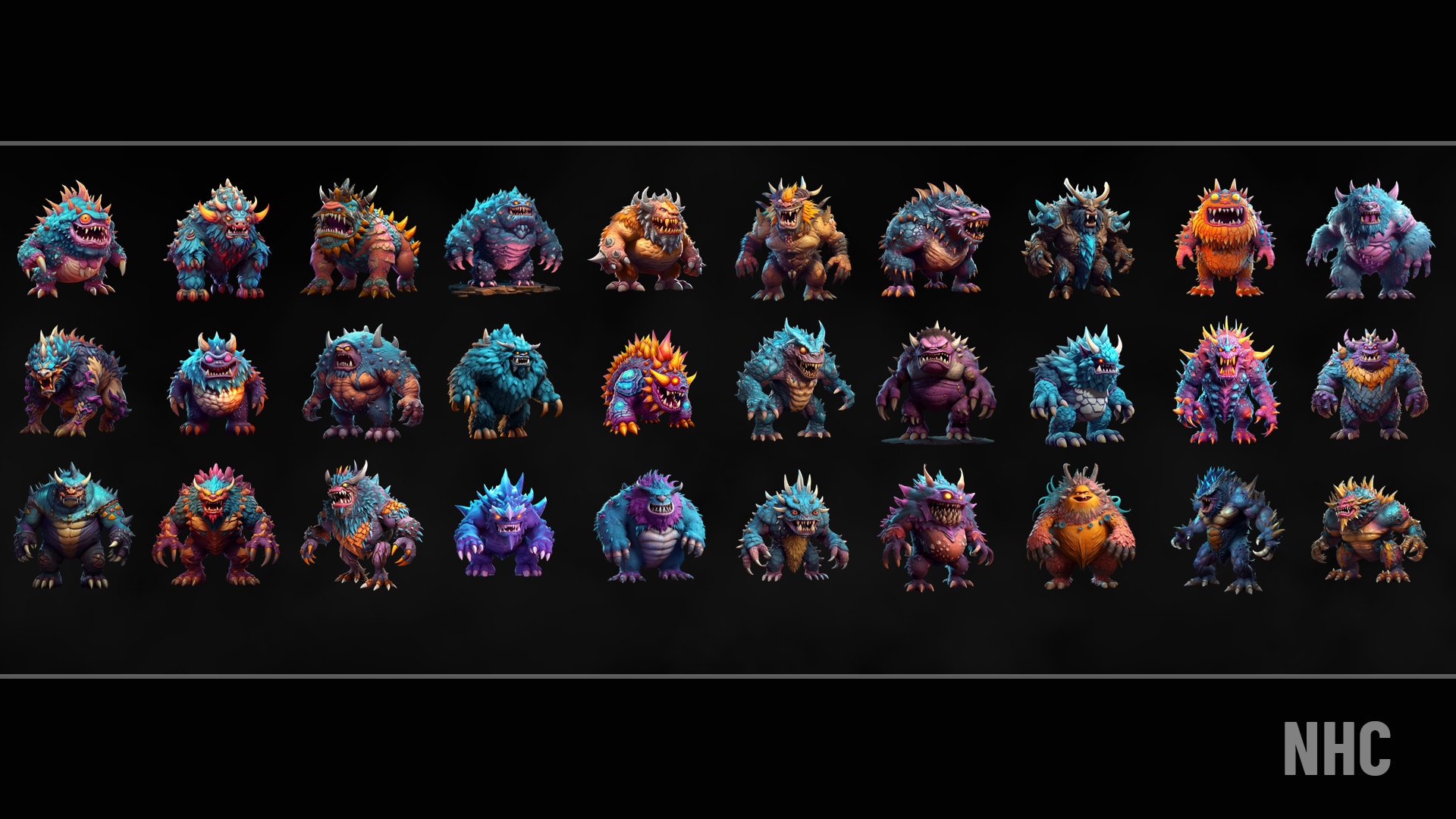 Nhc Stylized Monster Pack In 2d Assets Ue Marketplace