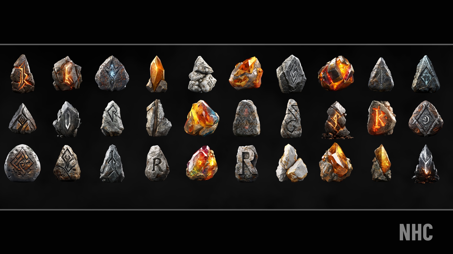 Nhc Stone Runes In 2d Assets Ue Marketplace