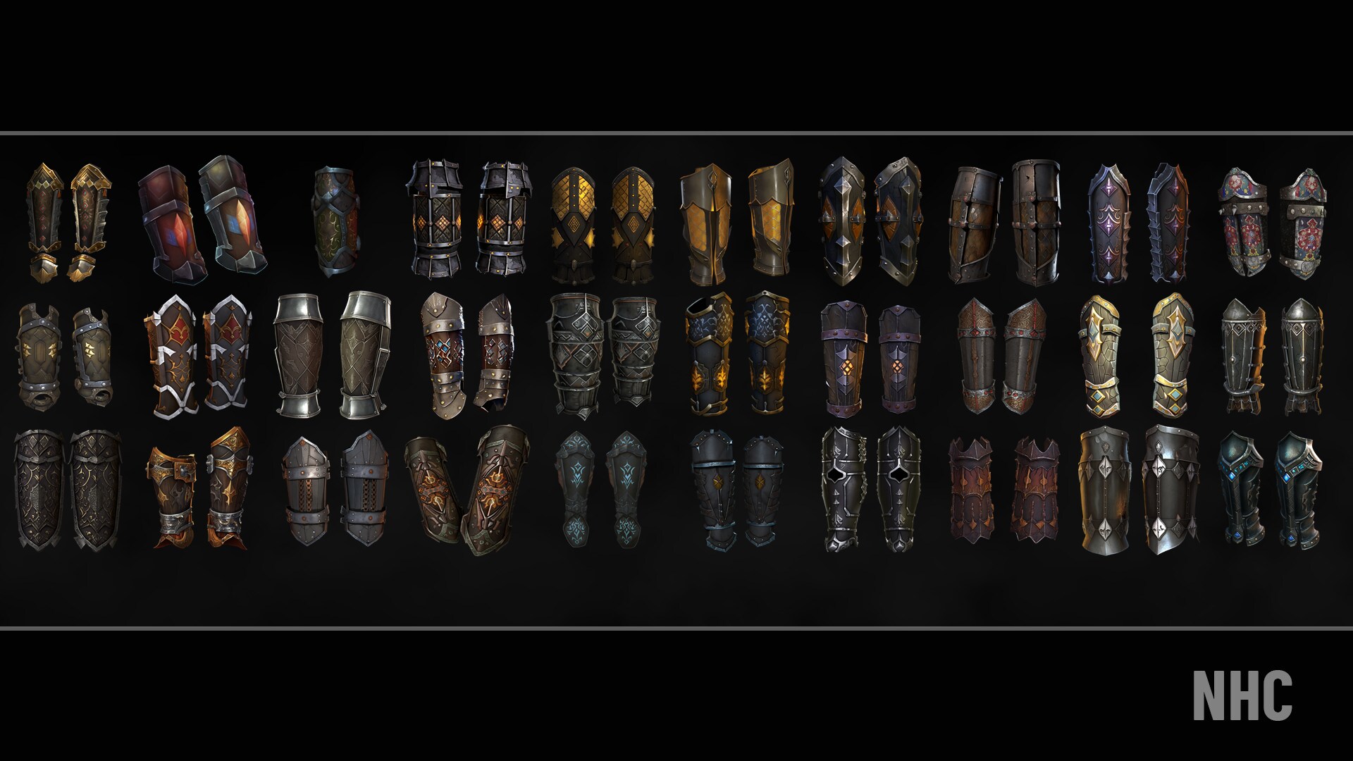 Nhc Fantasy Medieval Greave Pack 1 In 2d Assets Ue Marketplace