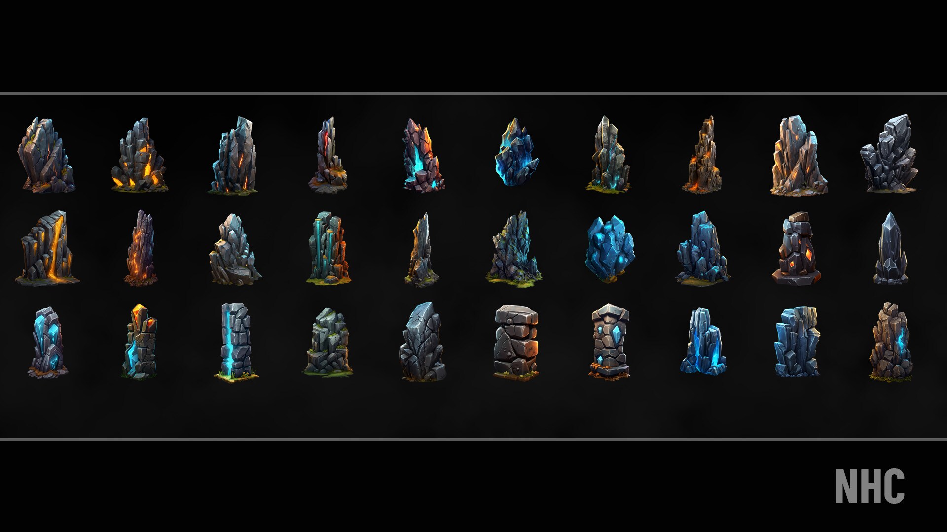 Nhc Stylized Stones Pack：2dアセット Ue マーケットプレイス