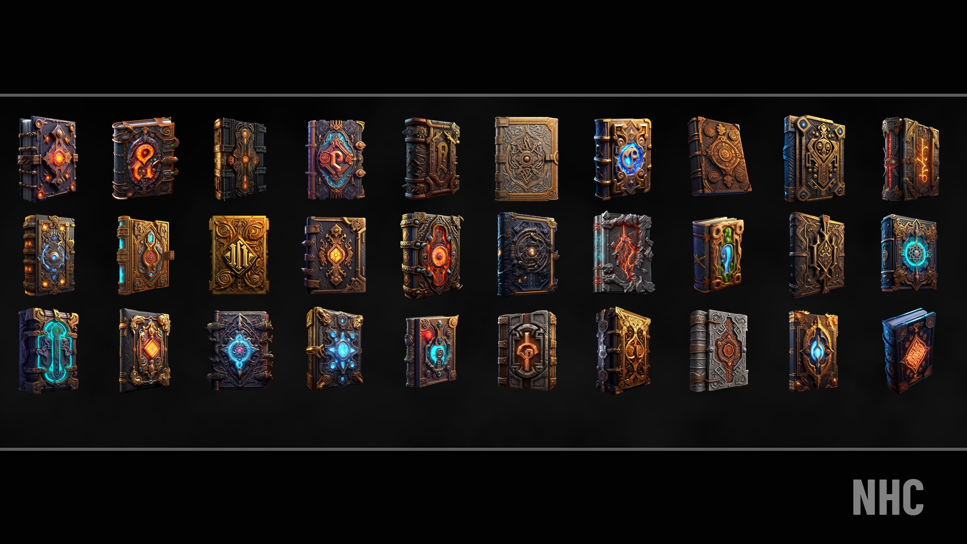 Nhc Stylized Fantasy Rune Book 1 In 2d Assets Ue Marketplace