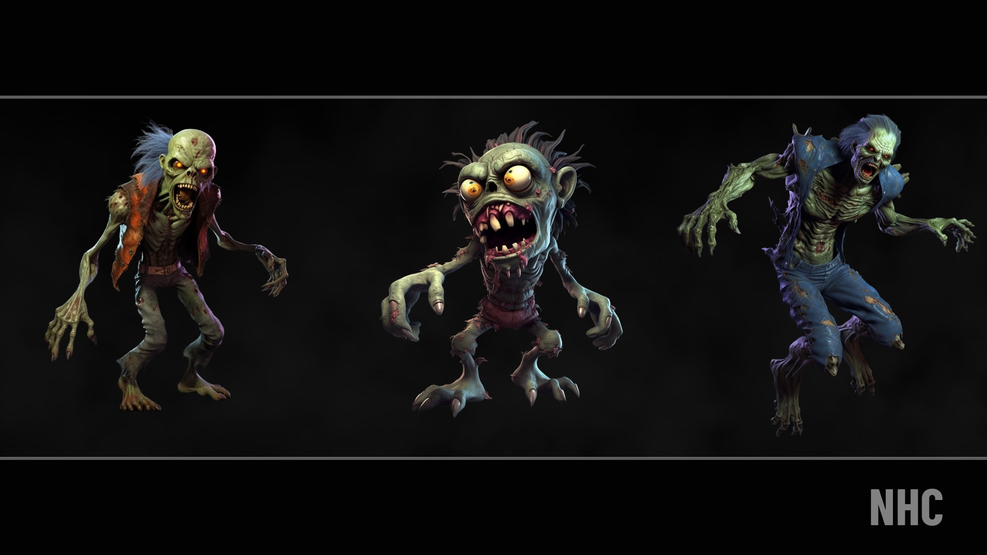 Nhc Stylized Zombie Pack 1 In 2d Assets Ue Marketplace