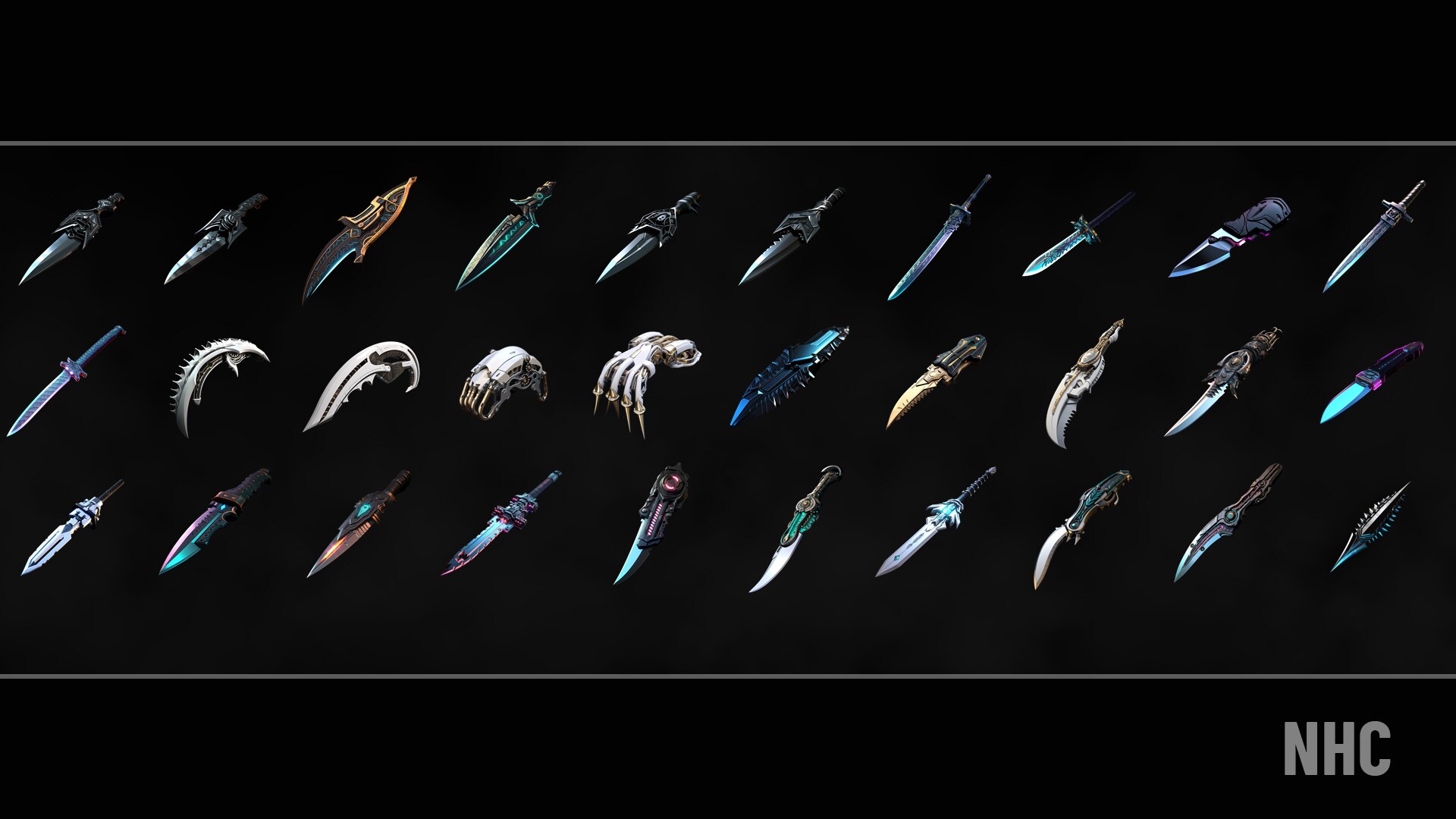 Nhc Sci Fi Blades Pack In 2d Assets Ue Marketplace