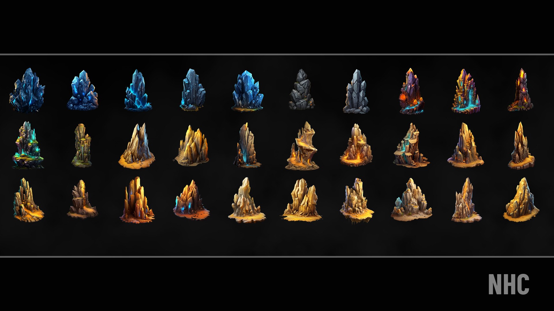 Nhc Stylized Stones Pack：2dアセット Ue マーケットプレイス