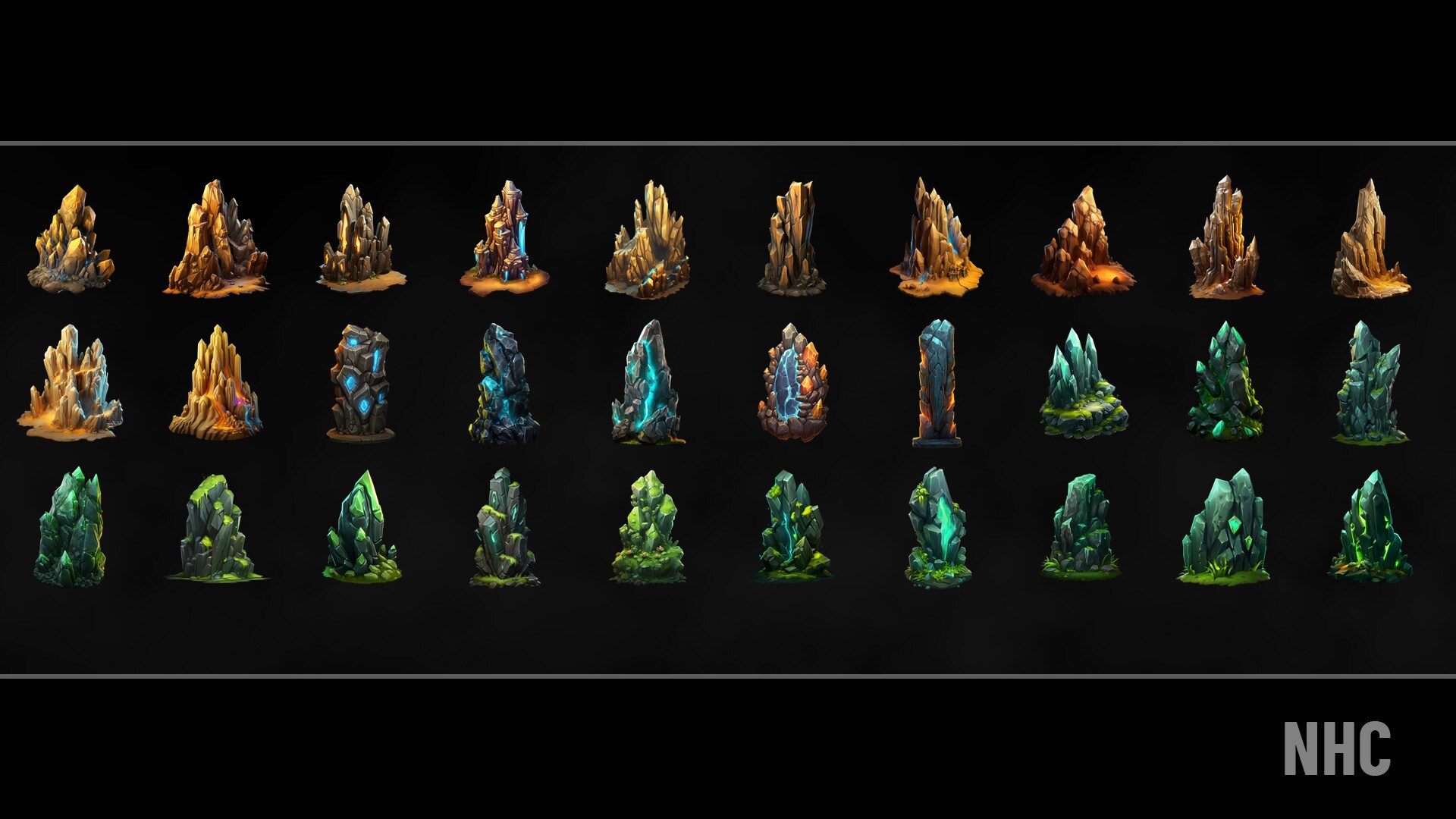 Nhc Stylized Stones Pack：2dアセット Ue マーケットプレイス