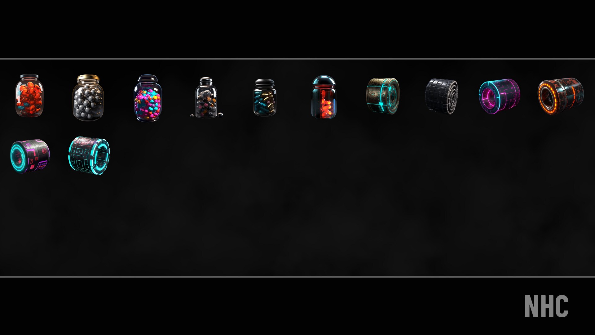 在二维资源创建的nhc Sci Fi Medical Icons Pack 2 虚幻引擎商城
