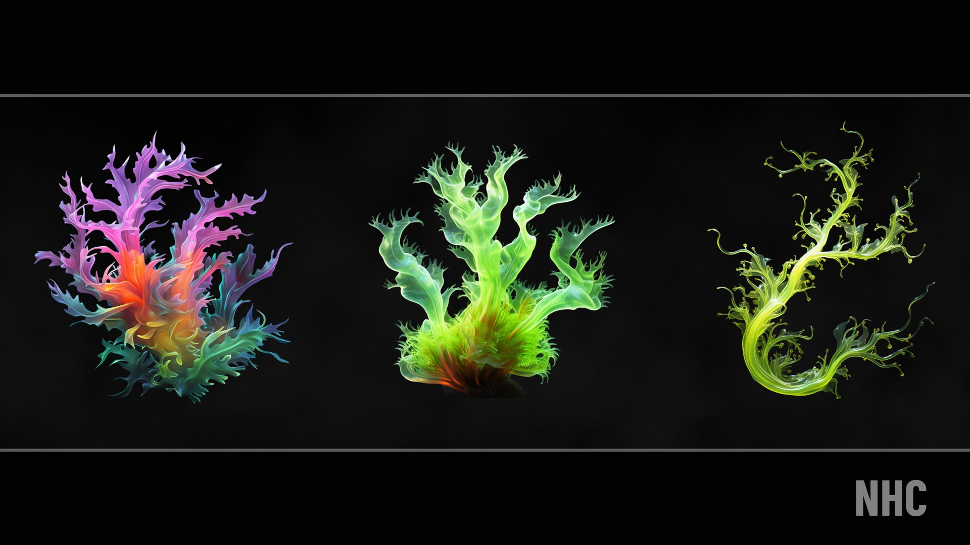 在二维资源创建的nhc Fluorescent Seaweeds 虚幻引擎商城