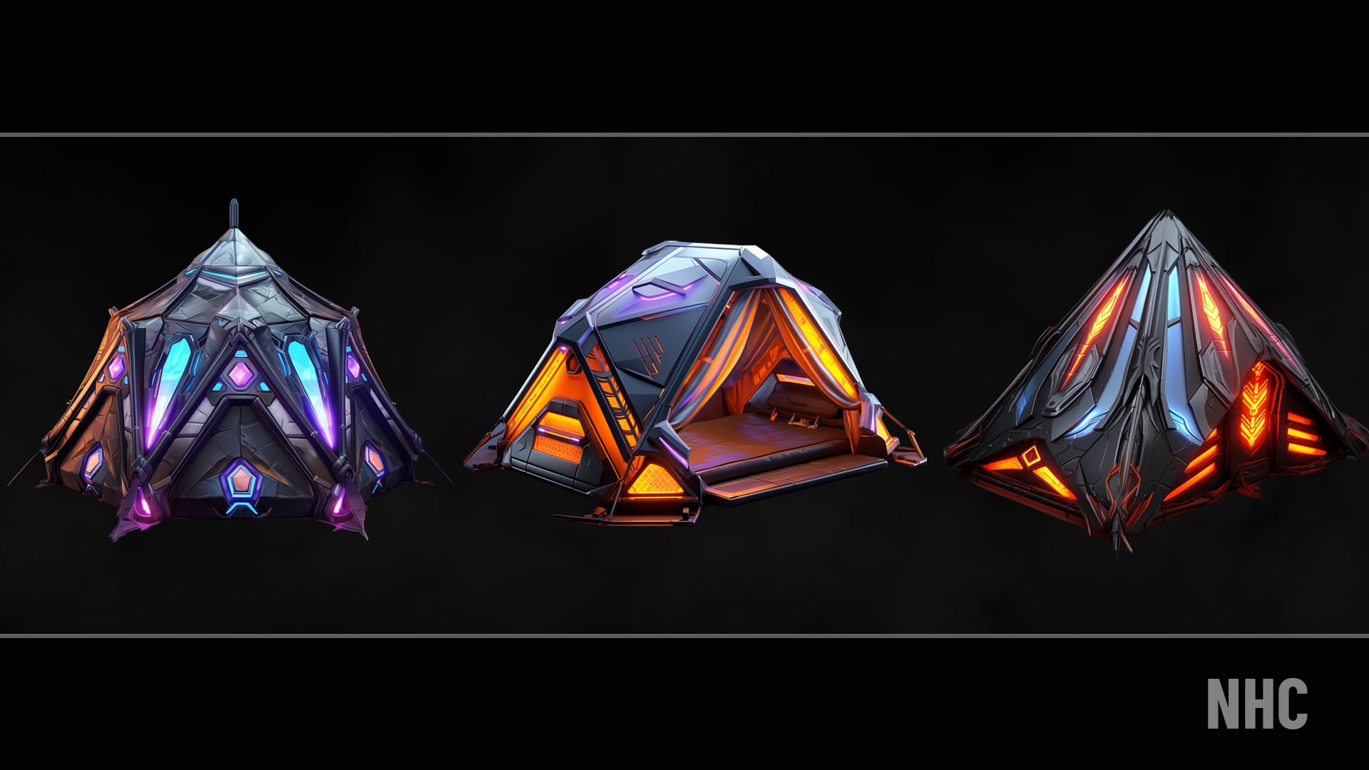 Nhc Cyberpunk Tent In 2d Assets Ue Marketplace