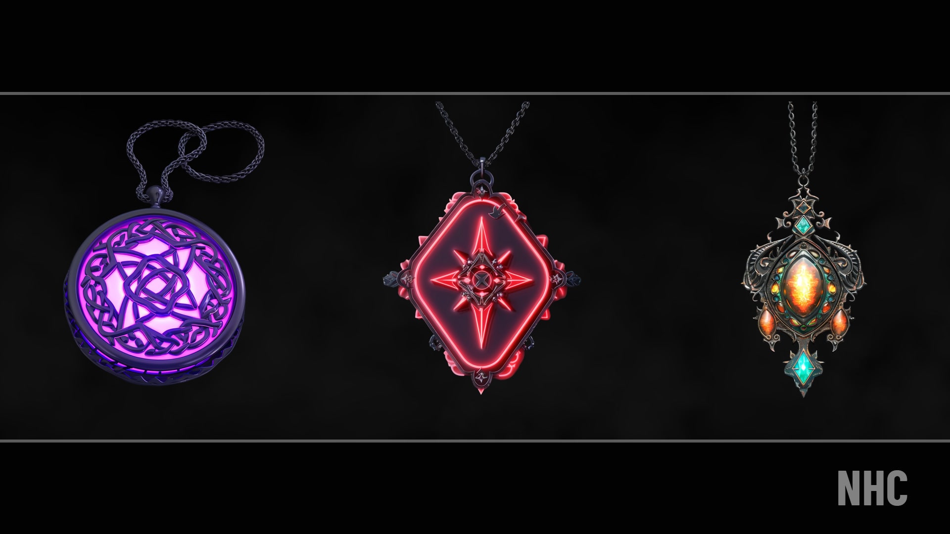 Nhc Neon Medieval Amulets：2dアセット Ue マーケットプレイス