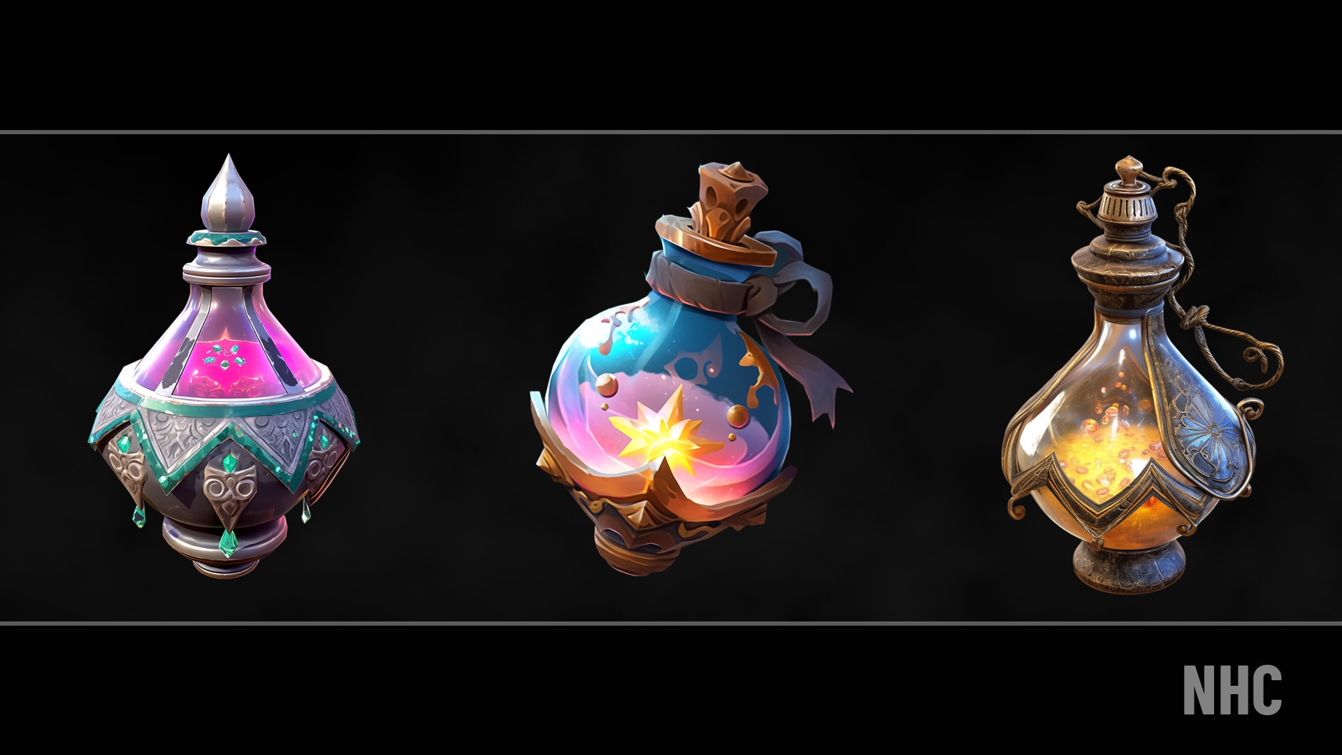Nhc Arabian Magic Potions In 2d Assets Ue Marketplace