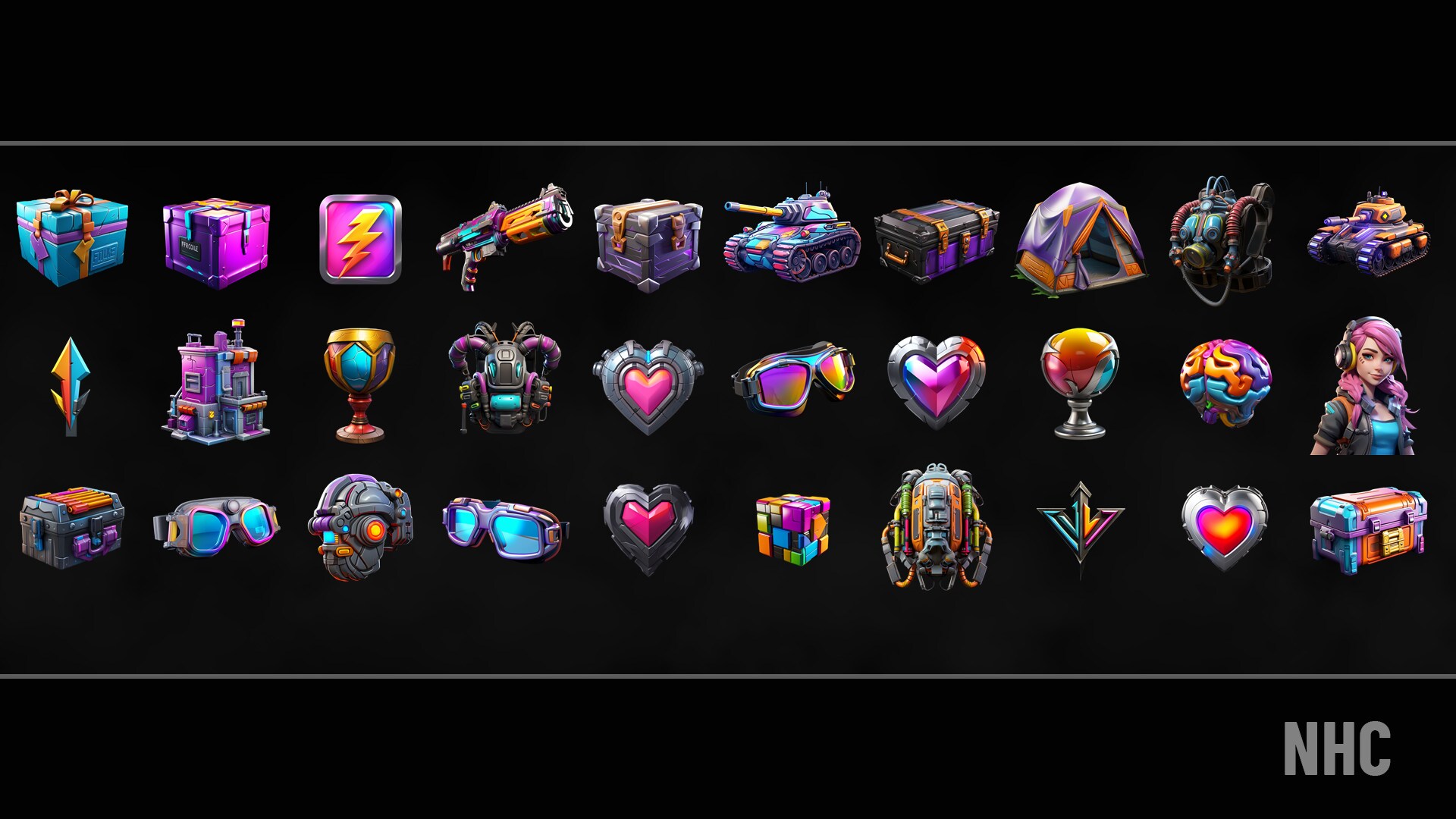 Nhc Bright Gaming Kit In 2d Assets Ue Marketplace