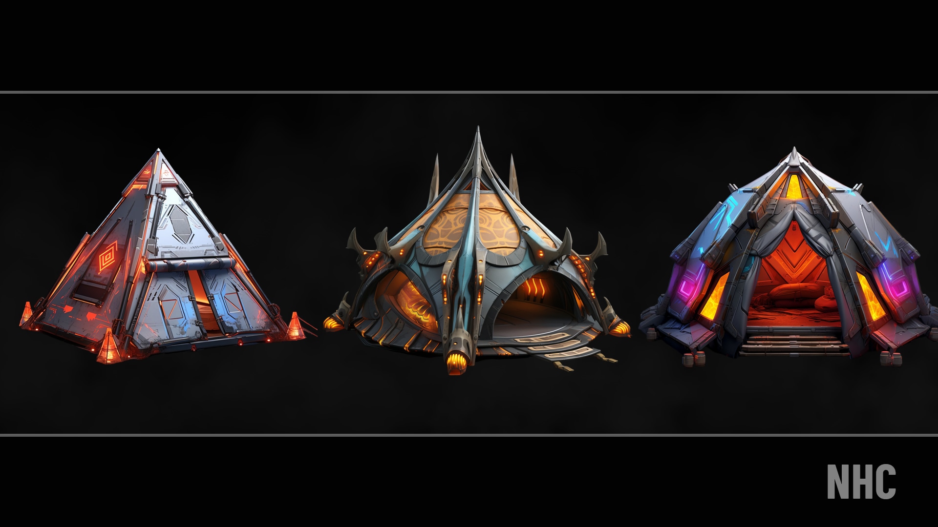 Nhc Cyberpunk Tent In 2d Assets Ue Marketplace
