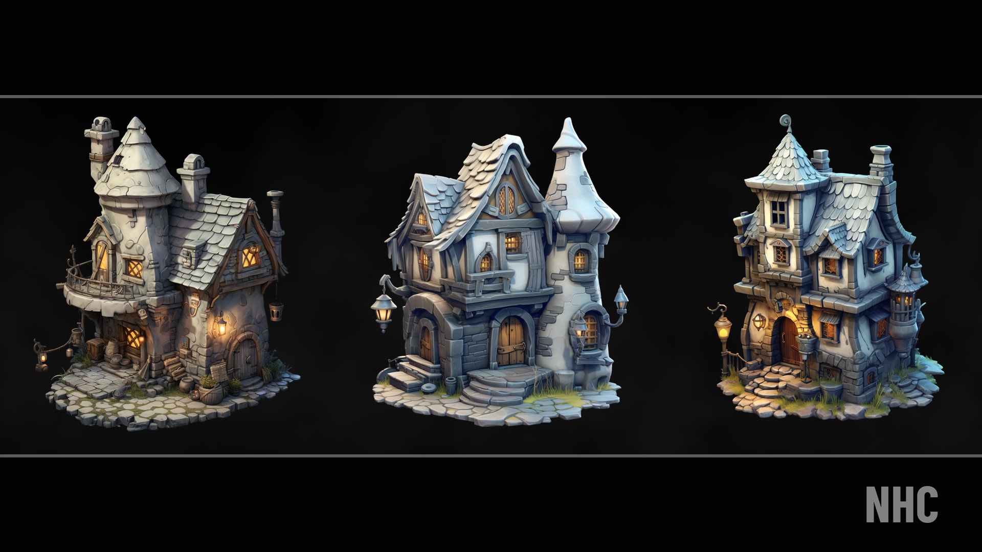 Nhc Stylized Magic Houses 2 In 2d Assets Ue Marketplace