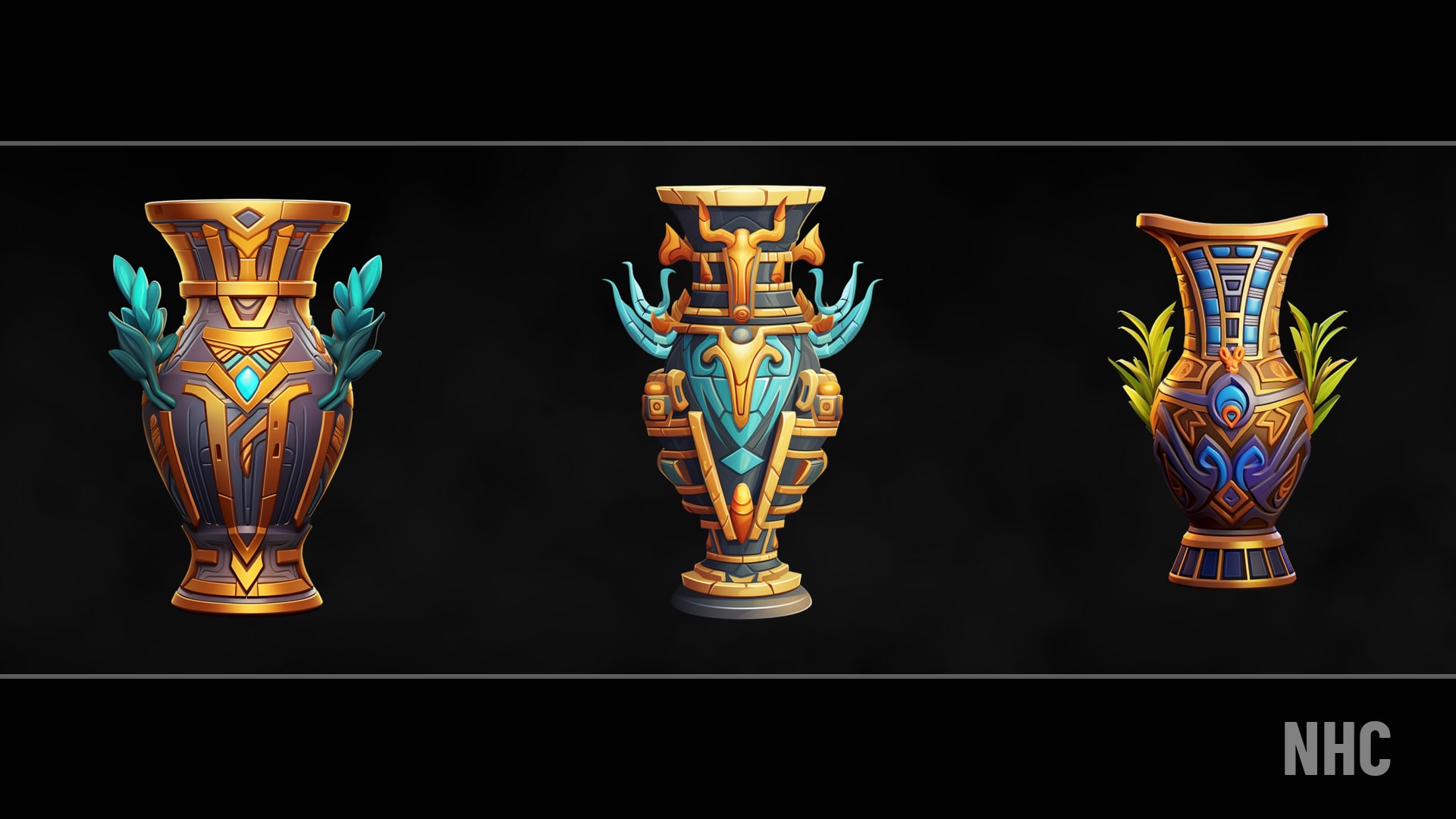 Nhc Ancient Egypt Vases In 2d Assets Ue Marketplace
