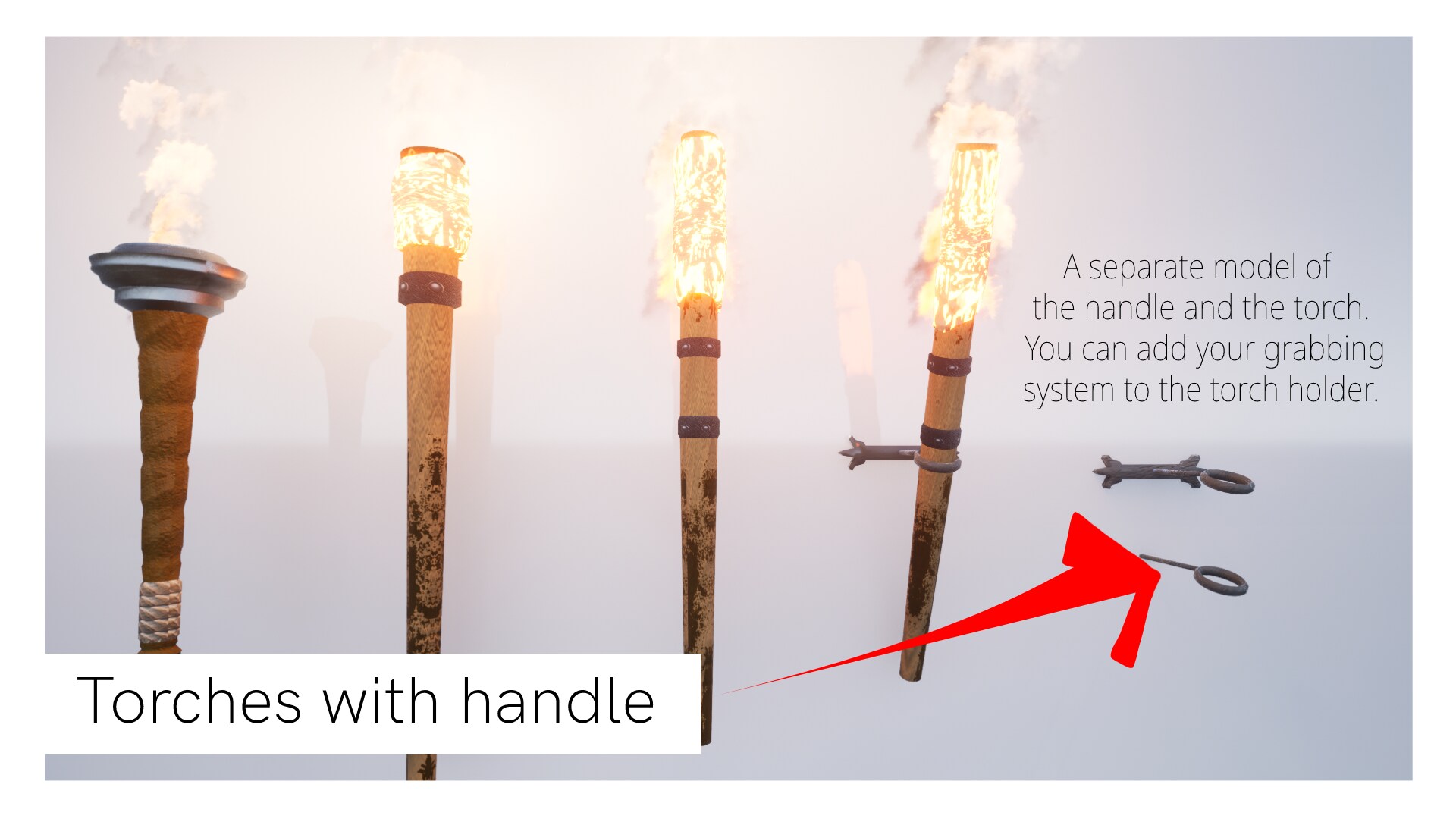 Medieval Wooden Torch