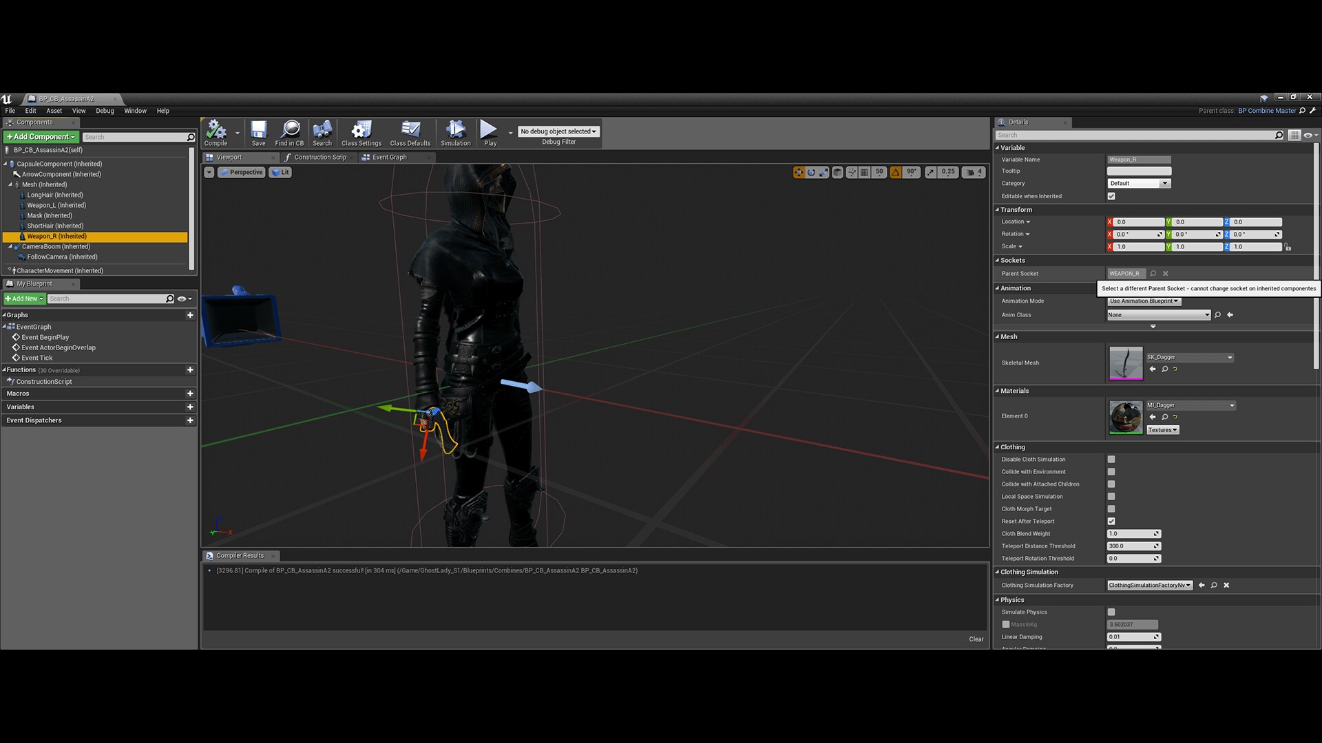 Ghost Lady S1: Assassin in Characters - UE Marketplace