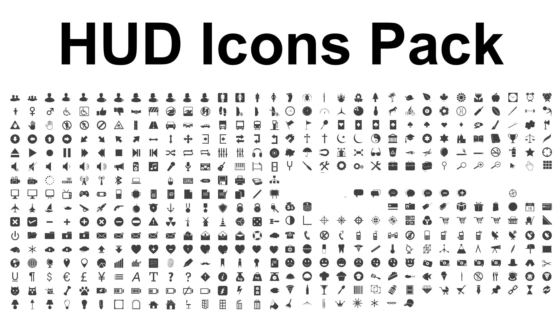 Hud Icons Pack In 2d Assets Ue Marketplace