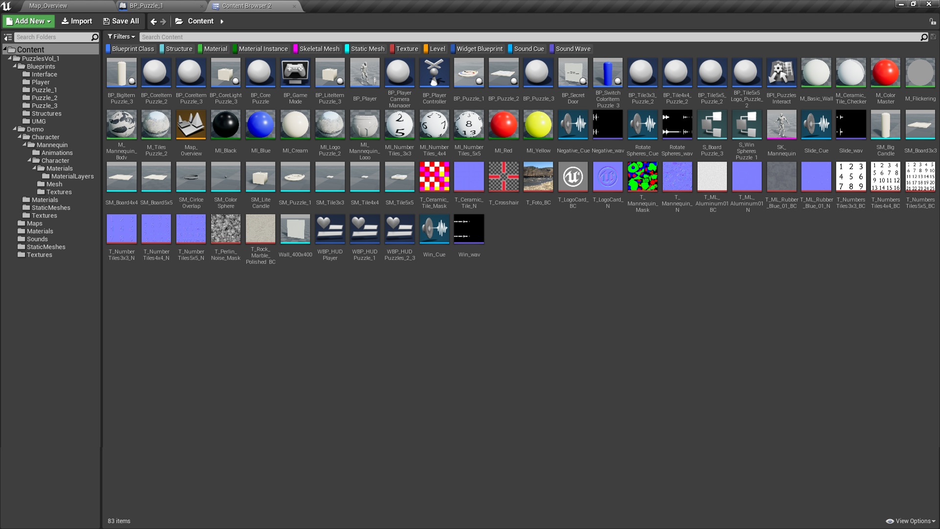 Puzzles Vol.1 in Blueprints - UE Marketplace