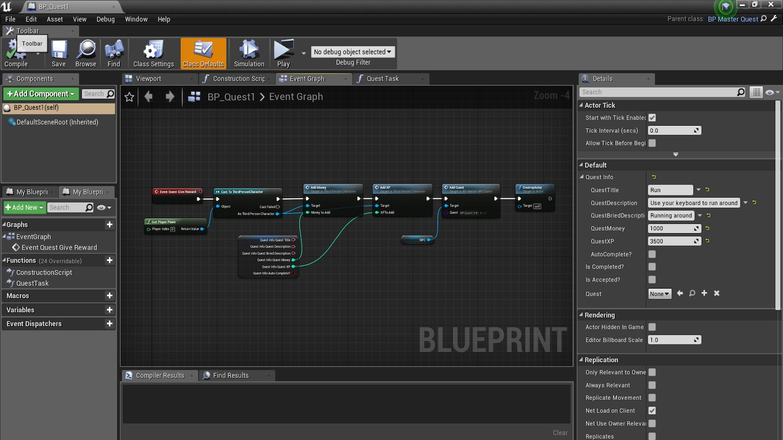 Quest System in Blueprints - UE Marketplace