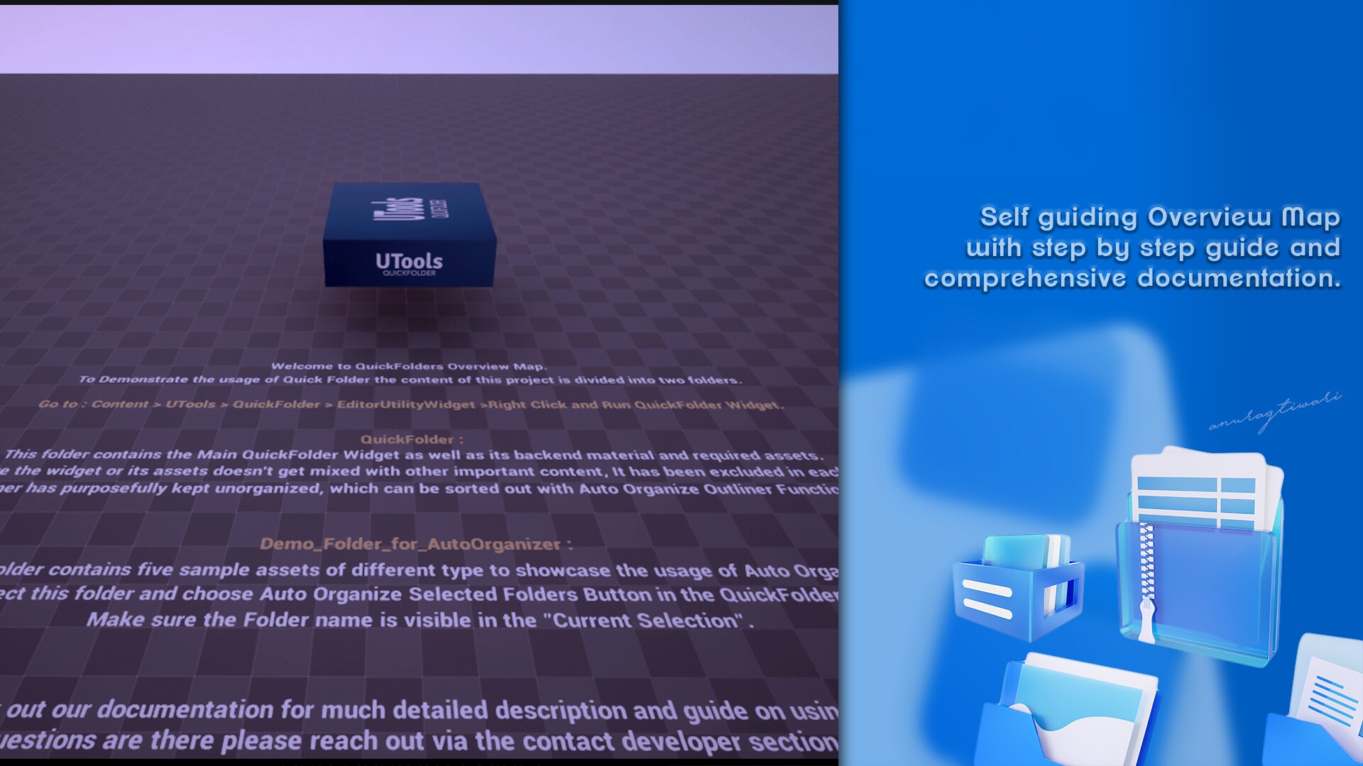 在蓝图创建的UTools QuickFolder - 虚幻引擎商城