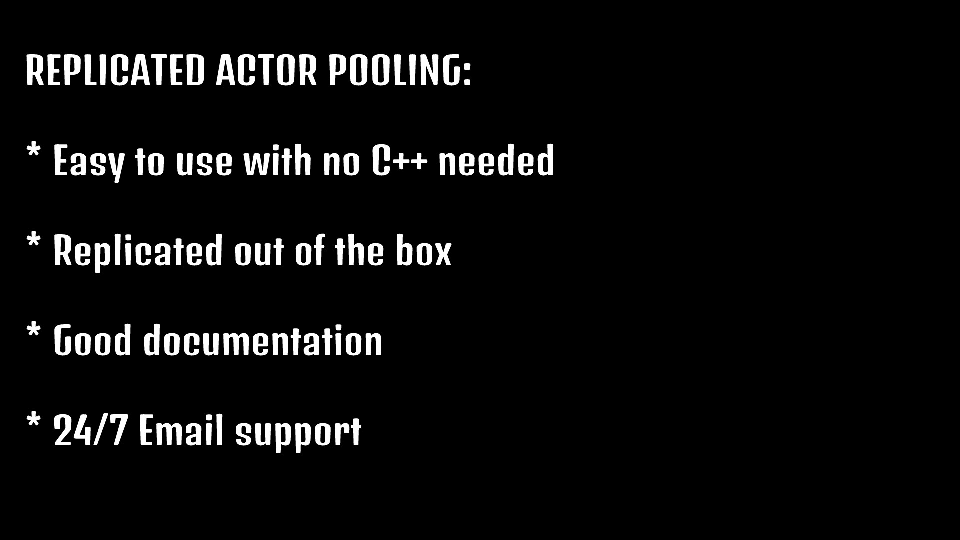 Replicated Actor Pooling BP in Code Plugins - UE Marketplace