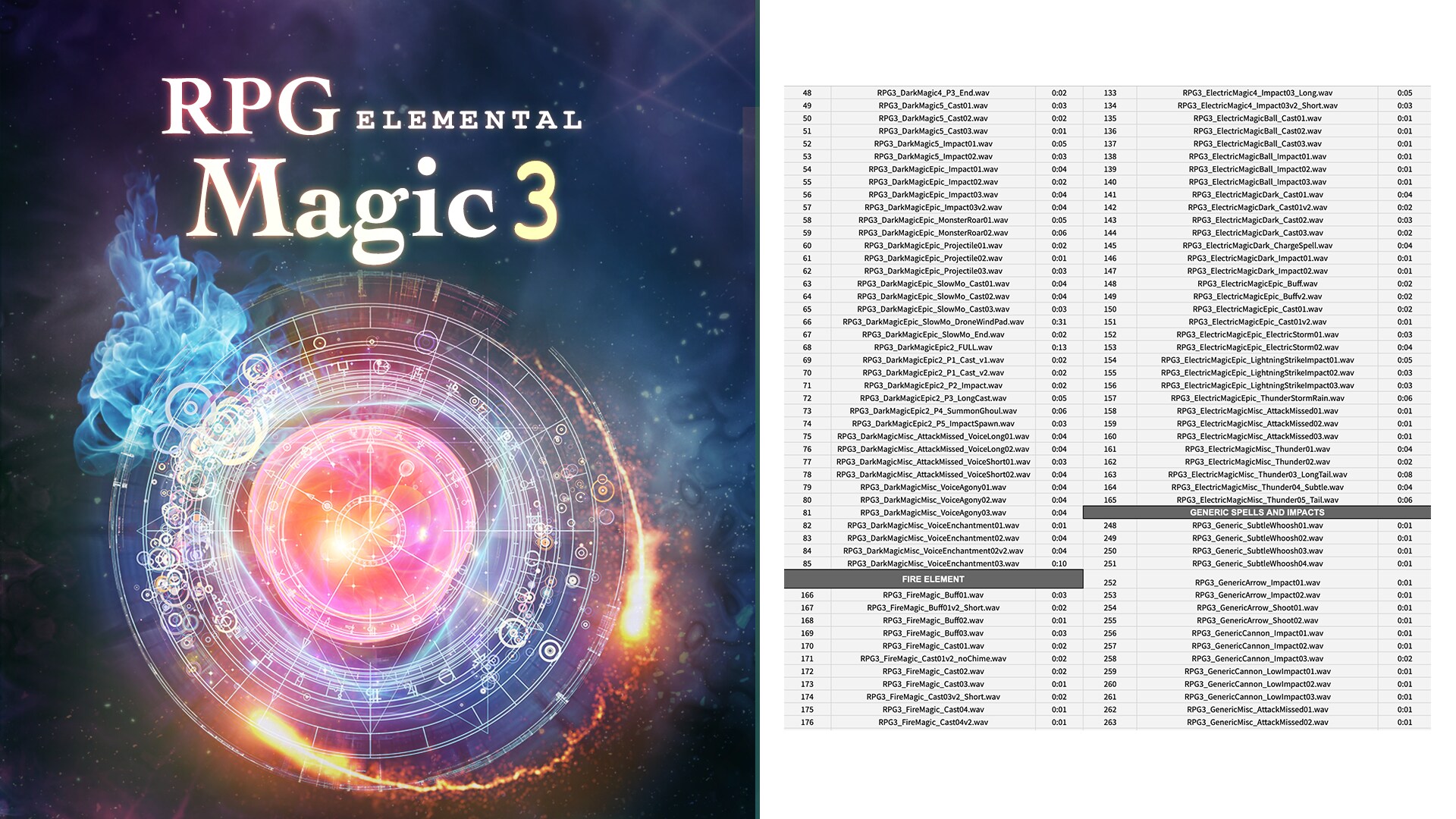RPG Magic Sound Effects Pack 3 [ELEMENTAL] in Sound Effects - UE Marketplace