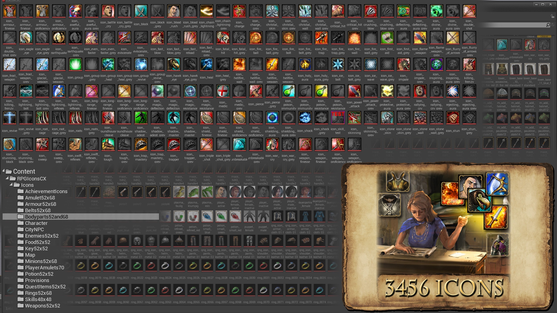 RPG IconsCX 3456 Icons in 2D Assets - UE Marketplace