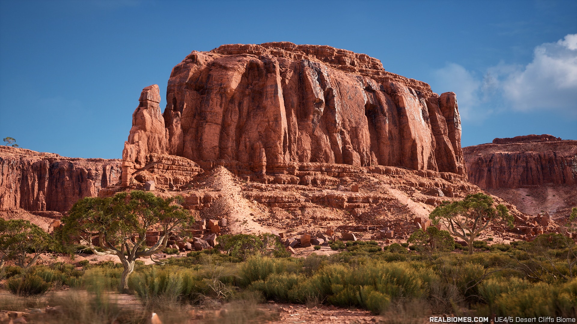 RB - RealBiomes Desert Cliffs Biome - Monument Valley (Trees, Grass ...