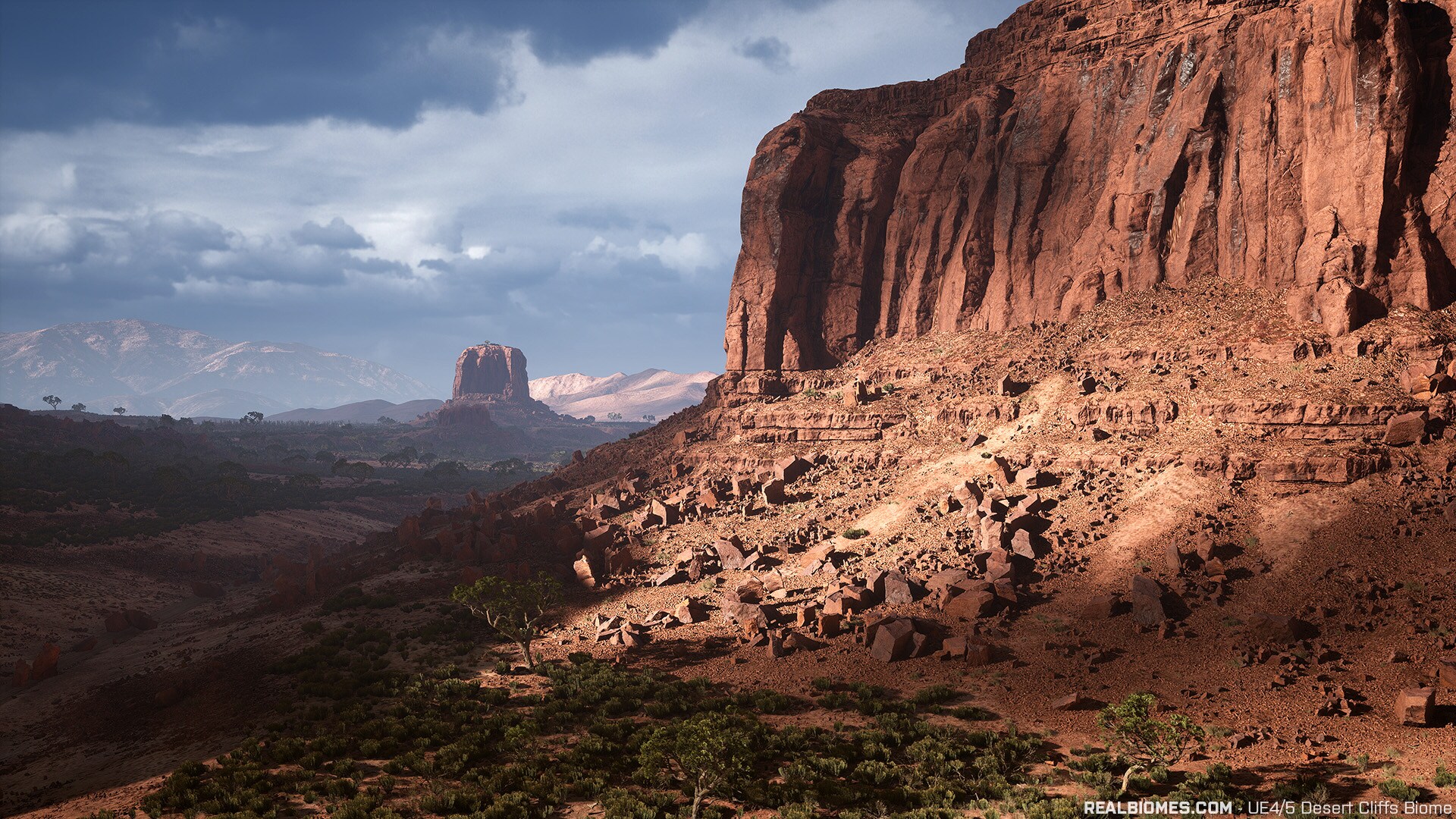 RB - RealBiomes Desert Cliffs Biome - Monument Valley (Trees, Grass ...