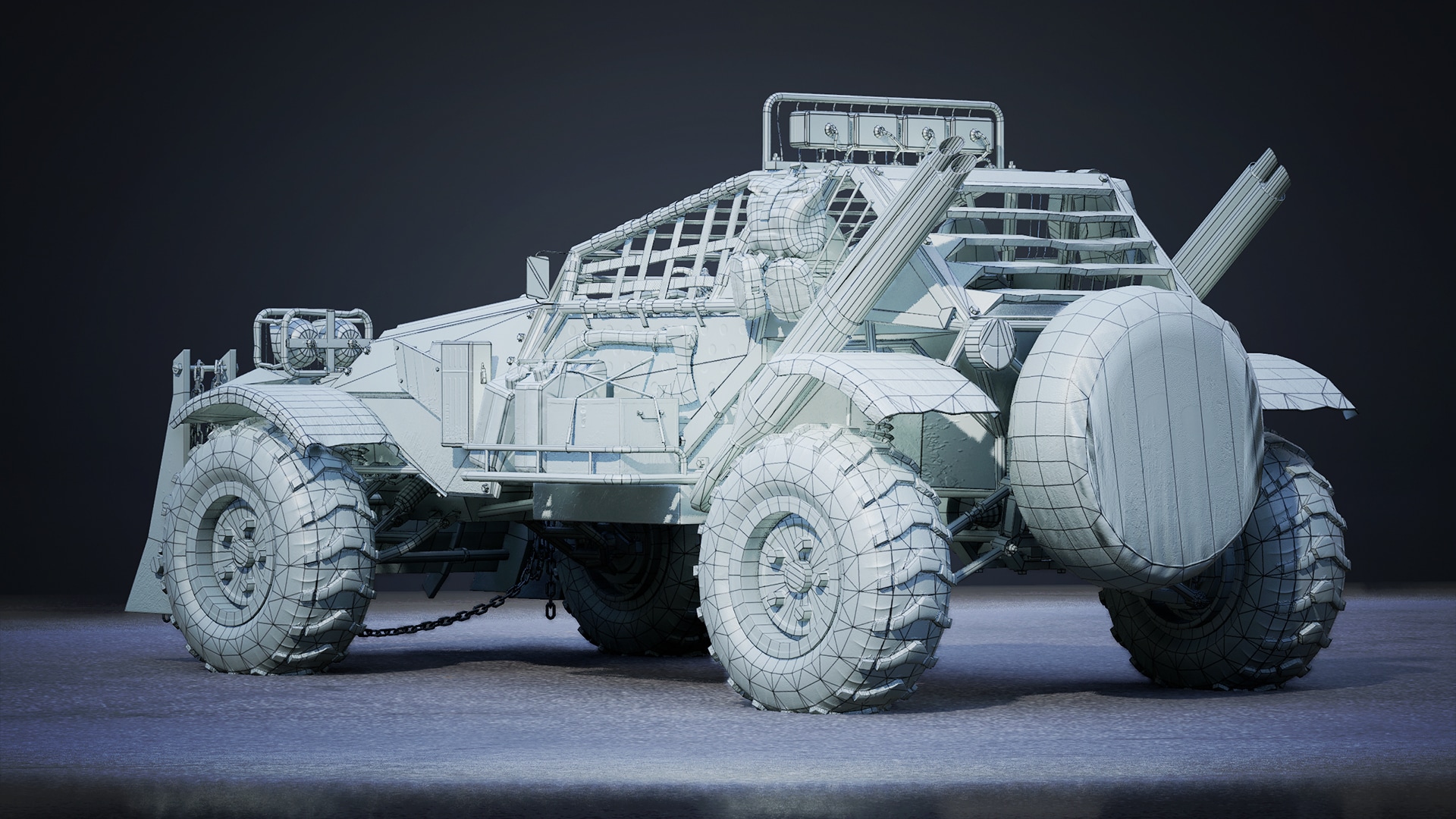 Zombie Apocalypse Car With Guns