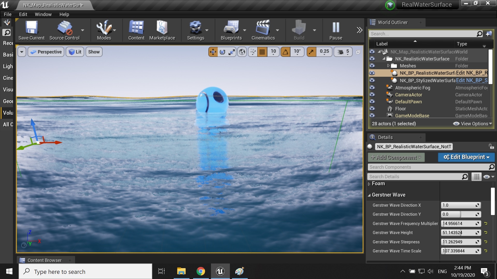 Realistic Water Surface in Materials - UE Marketplace