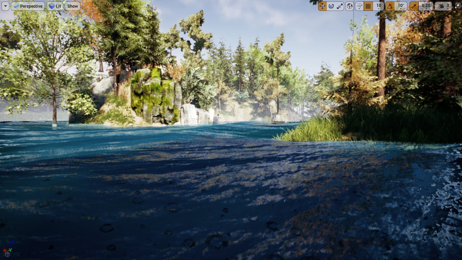 Realistic Water Surface by neckkeys in Materials - UE4 Marketplace