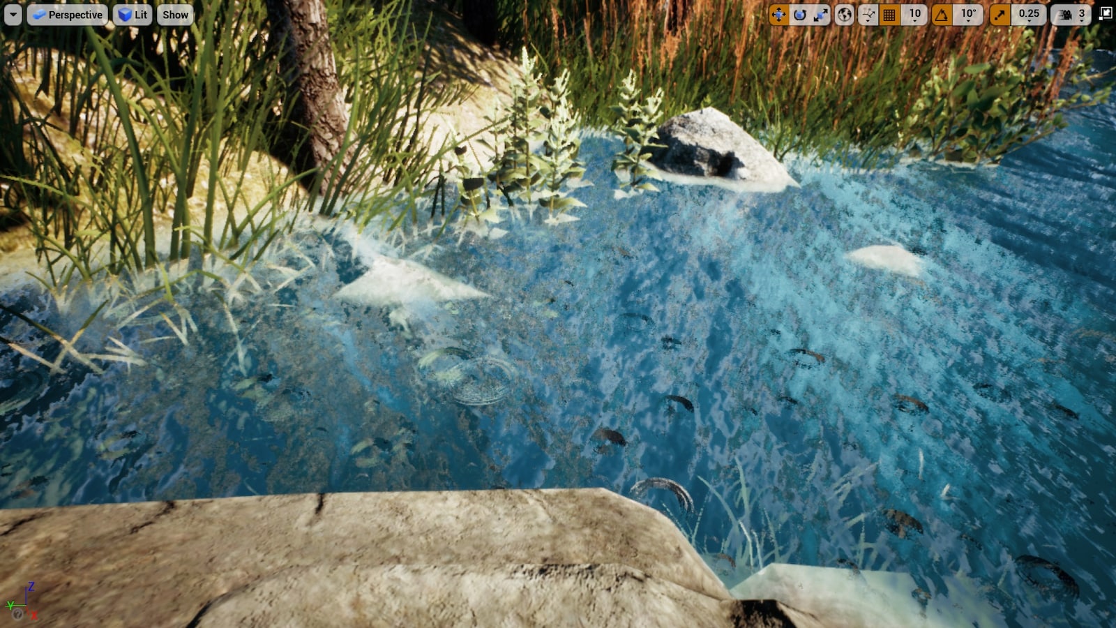 Realistic Water Surface by neckkeys in Materials - UE4 Marketplace