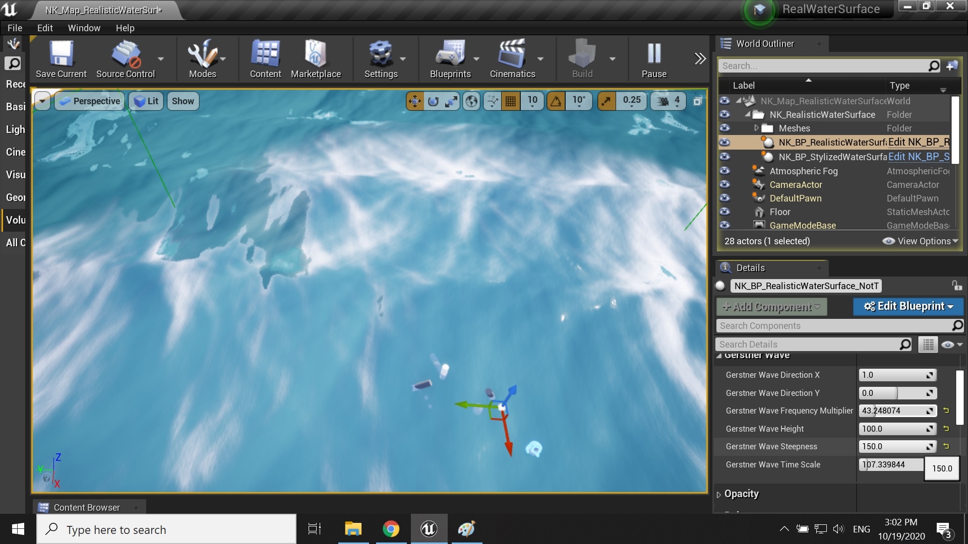 Realistic Water Surface in Materials - UE Marketplace