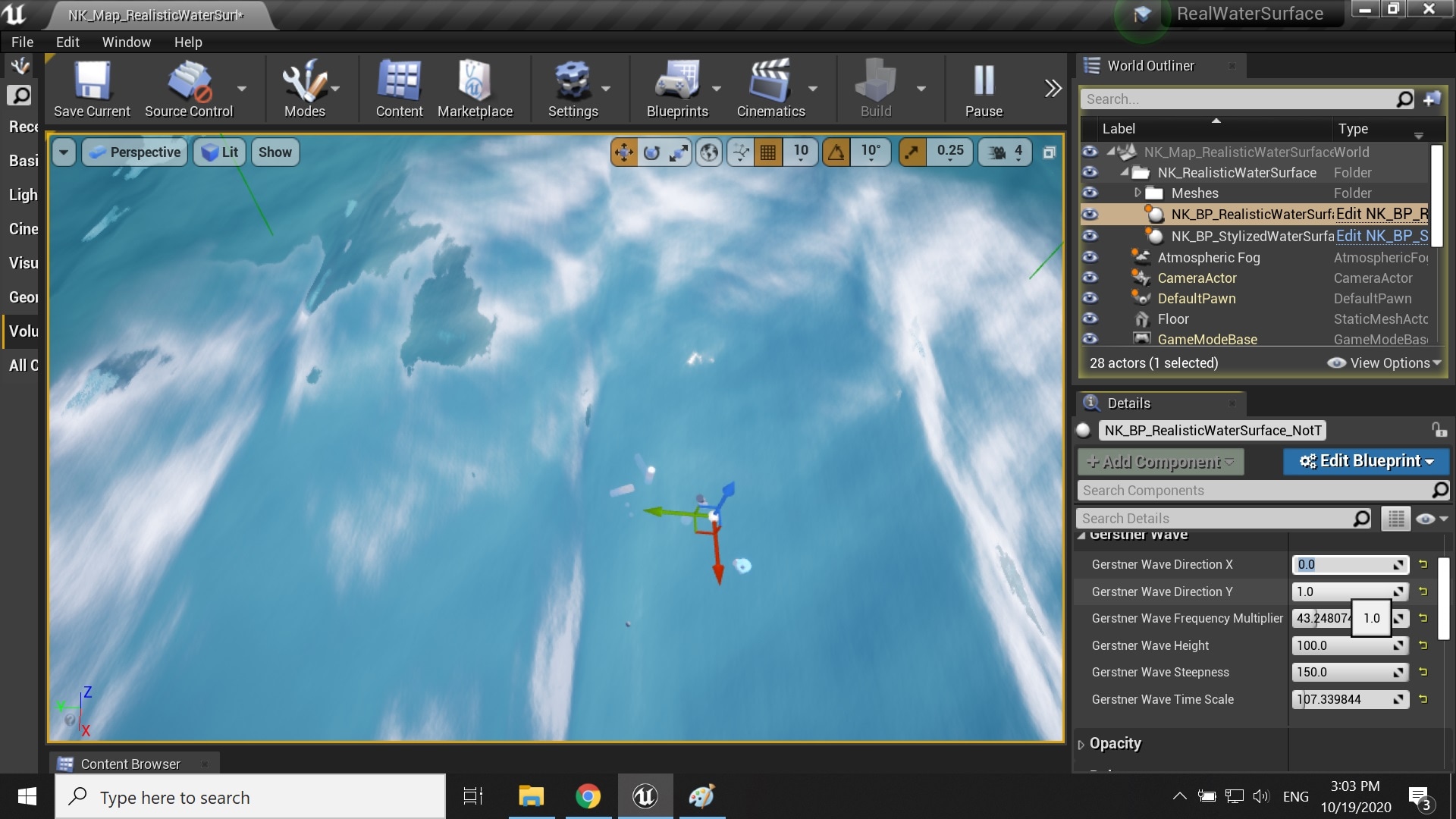 Realistic Water Surface in Materials - UE Marketplace