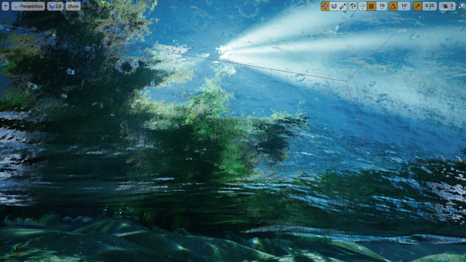 Realistic Water Surface by neckkeys in Materials - UE4 Marketplace