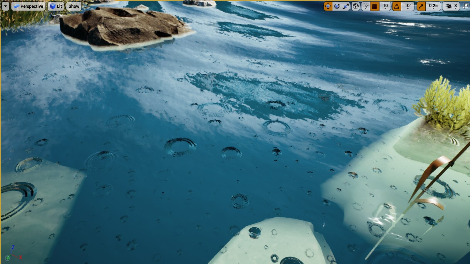 Realistic Water Surface by neckkeys in Materials - UE4 Marketplace