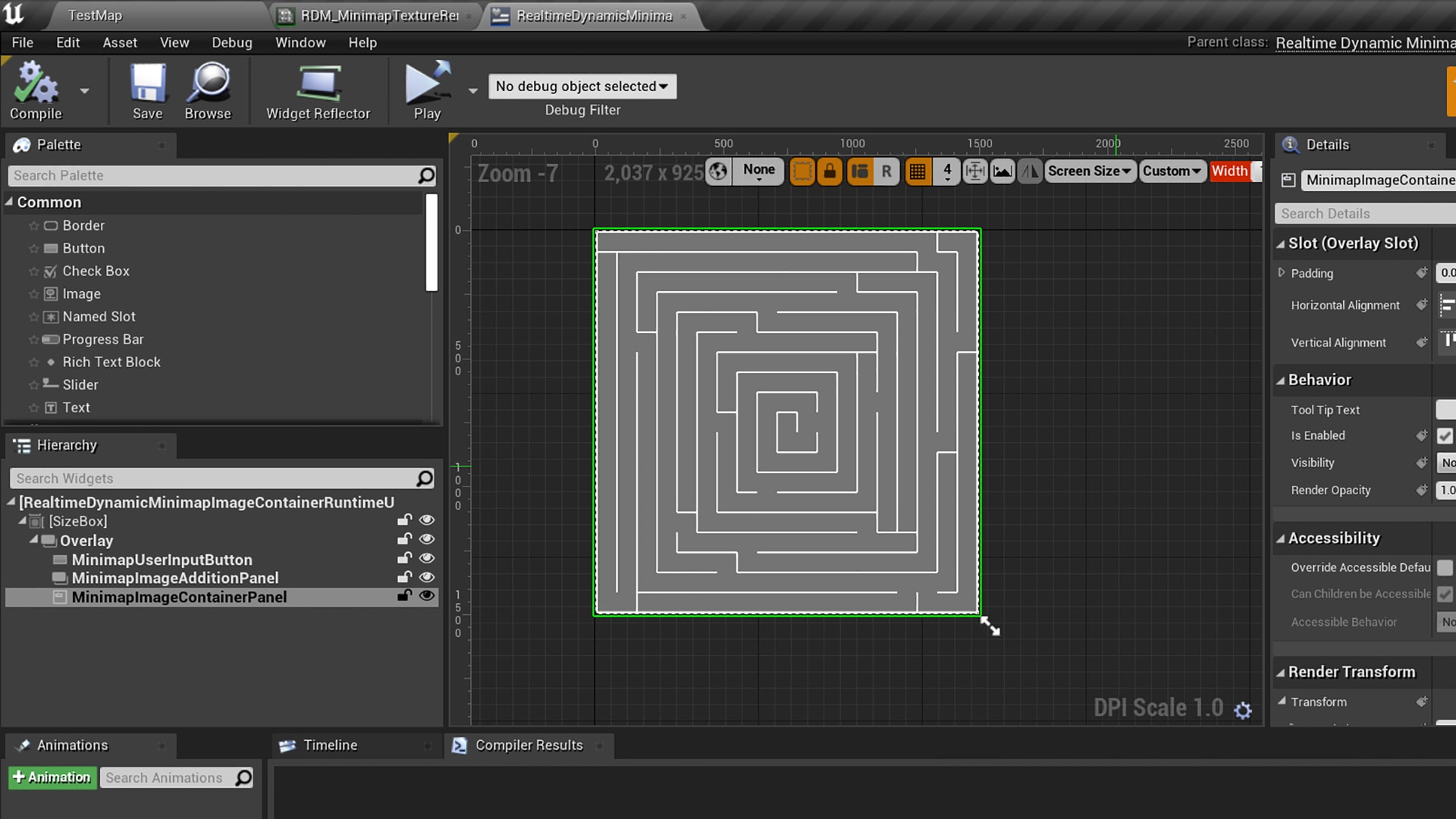 在代码插件创建的realtime Dynamic Minimap 虚幻引擎商城