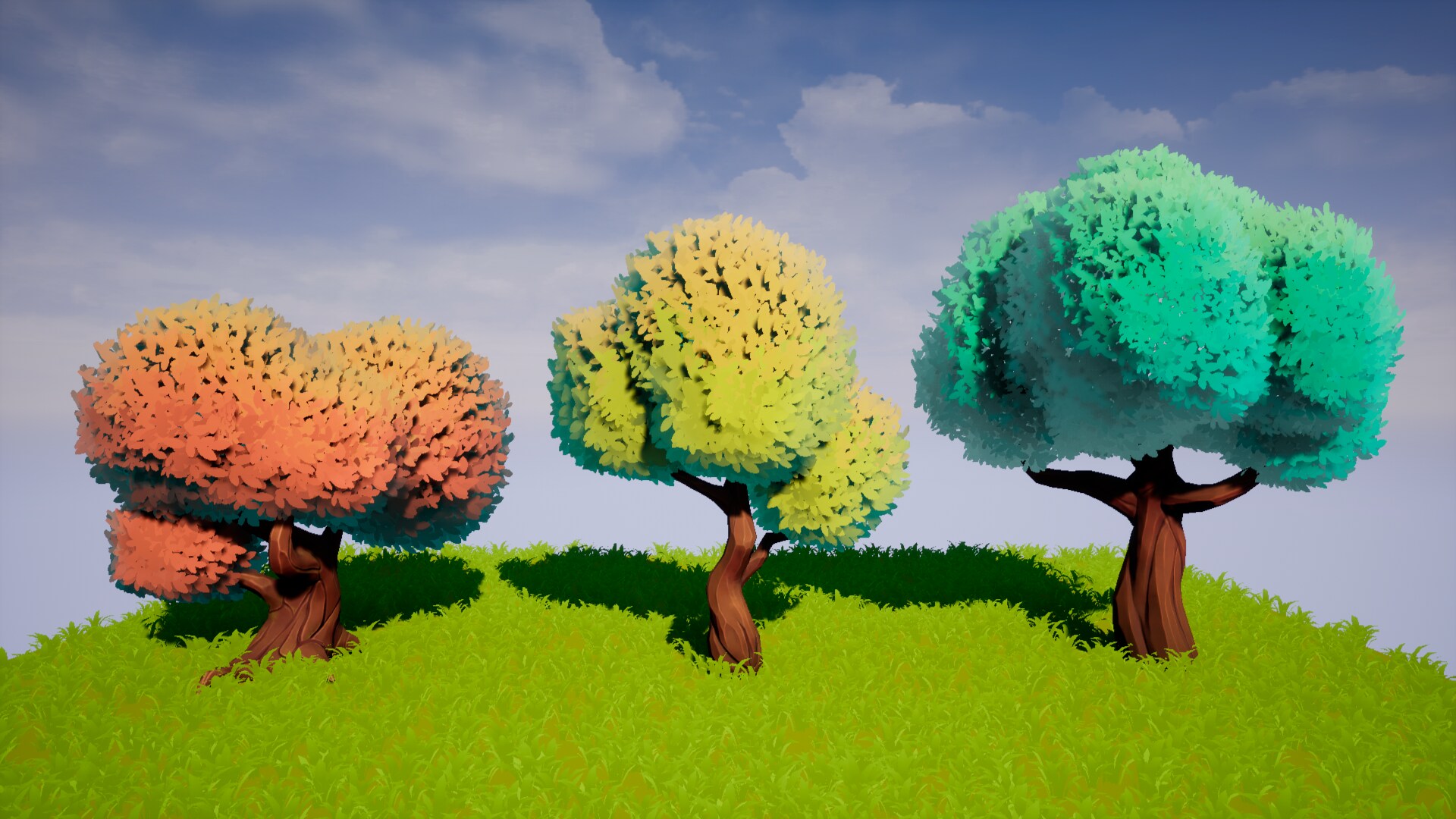 Stylized Trees in Props - UE Marketplace