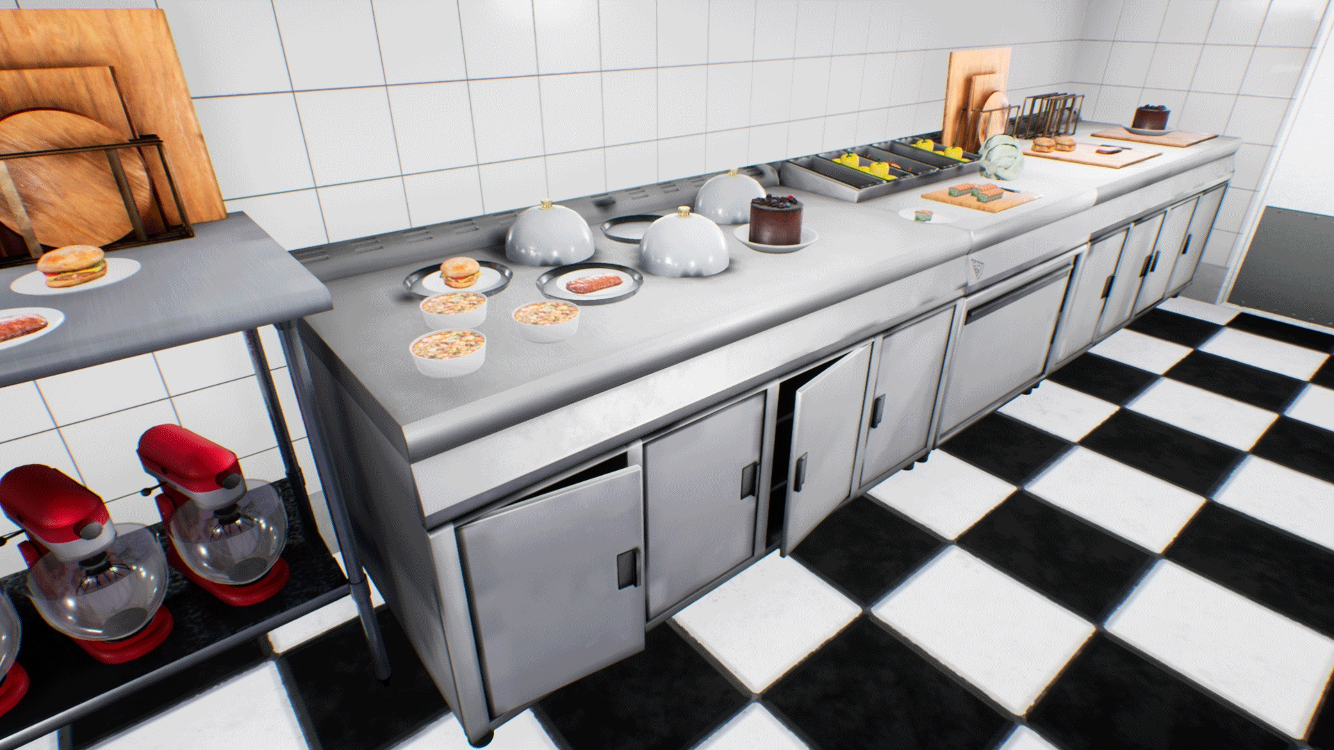 Restaurant Kitchen Counter