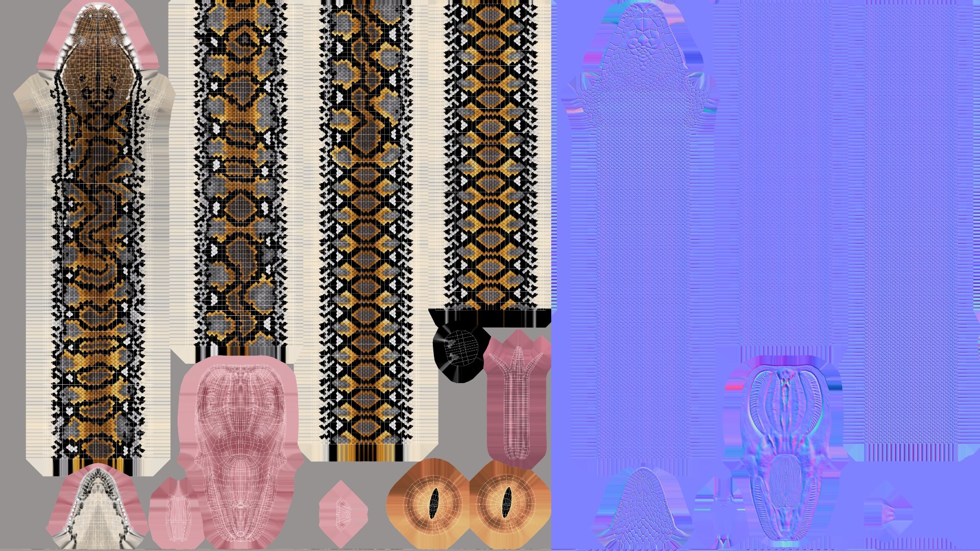 Reticulated Python in Characters - UE Marketplace