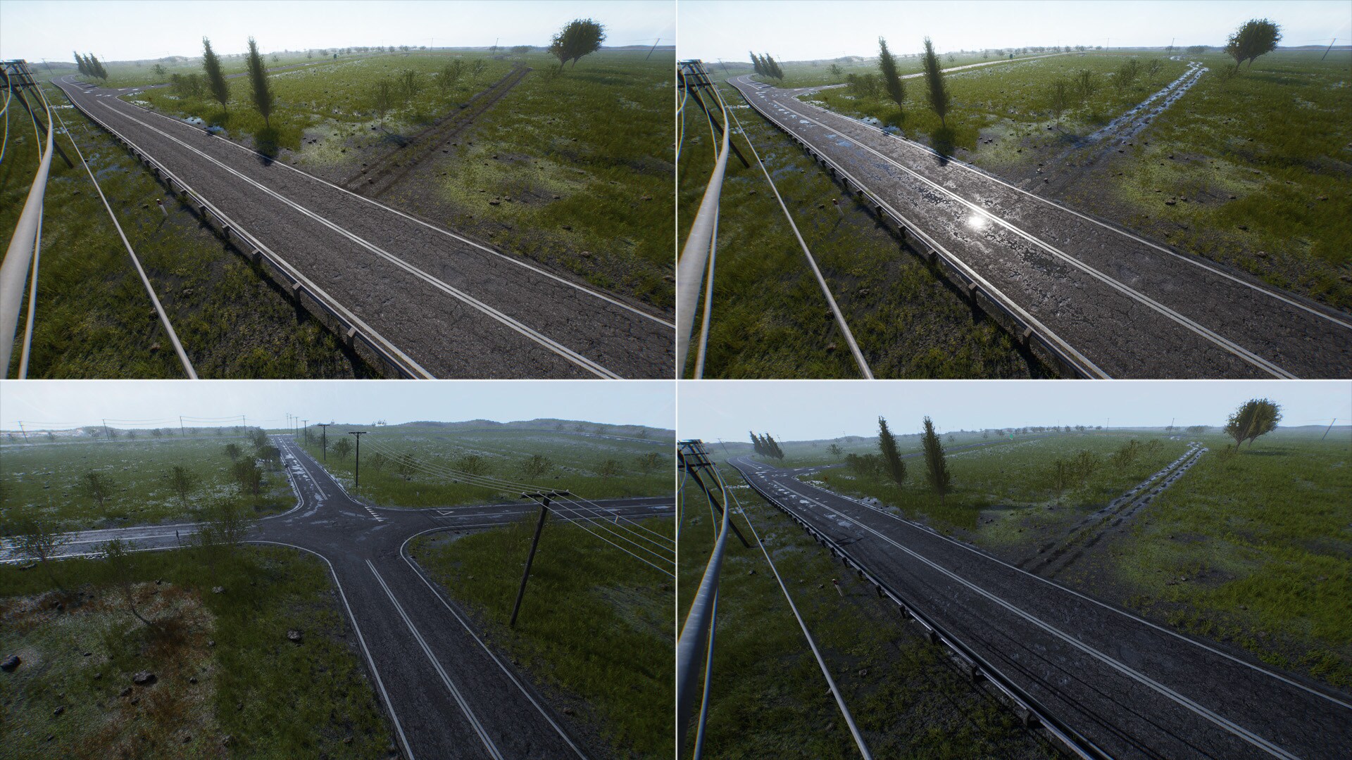 Roads Pack, 카테고리 배경 - UE 마켓플레이스