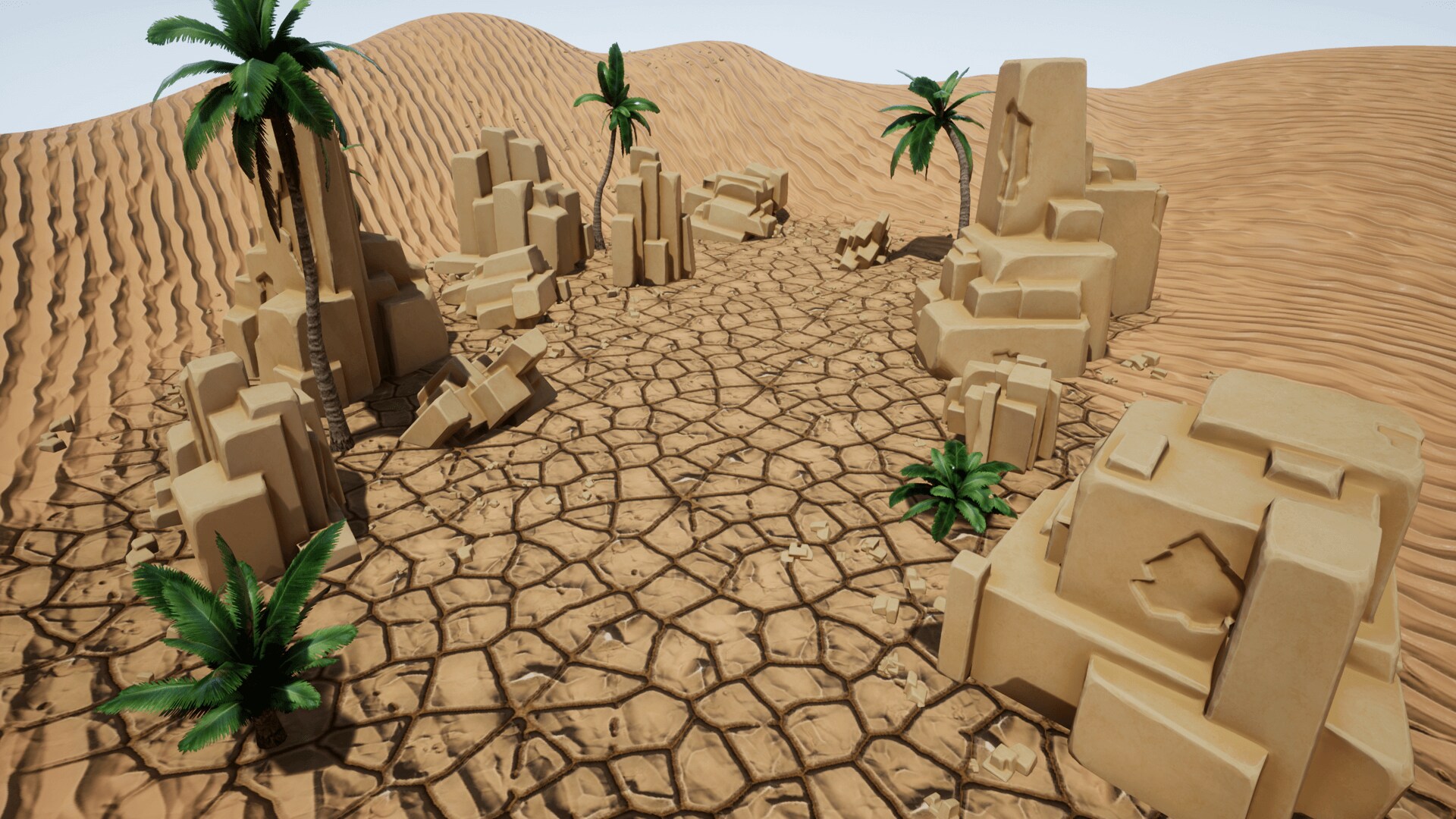 Stylized Rock Pack in Props - UE Marketplace