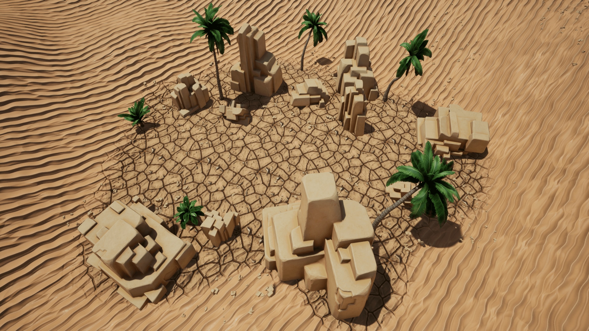 Stylized Rock Pack in Props - UE Marketplace