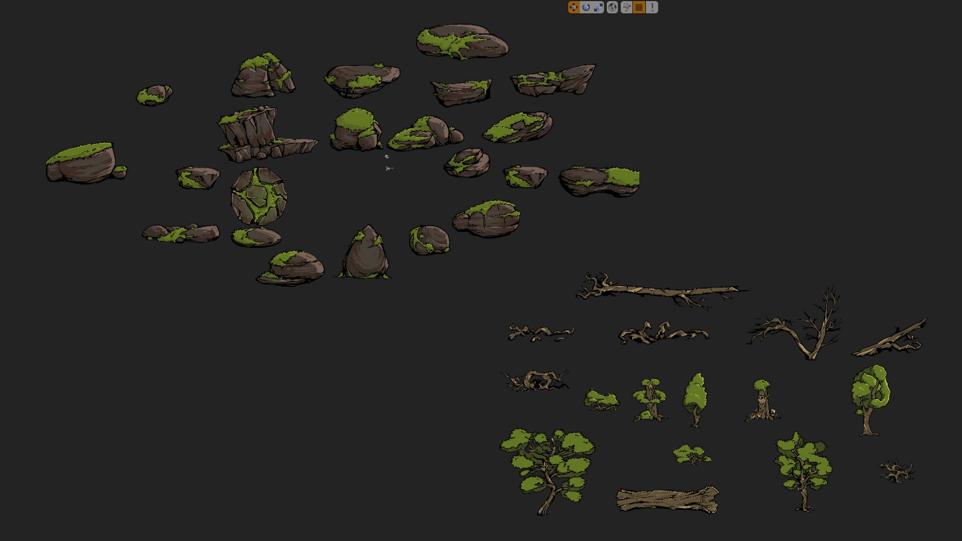 2D Rock and Tree in 2D Assets - UE Marketplace